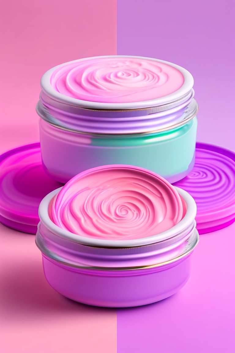 Lexica - Body butter, in pastels backgrounds, body butter in color pink ...
