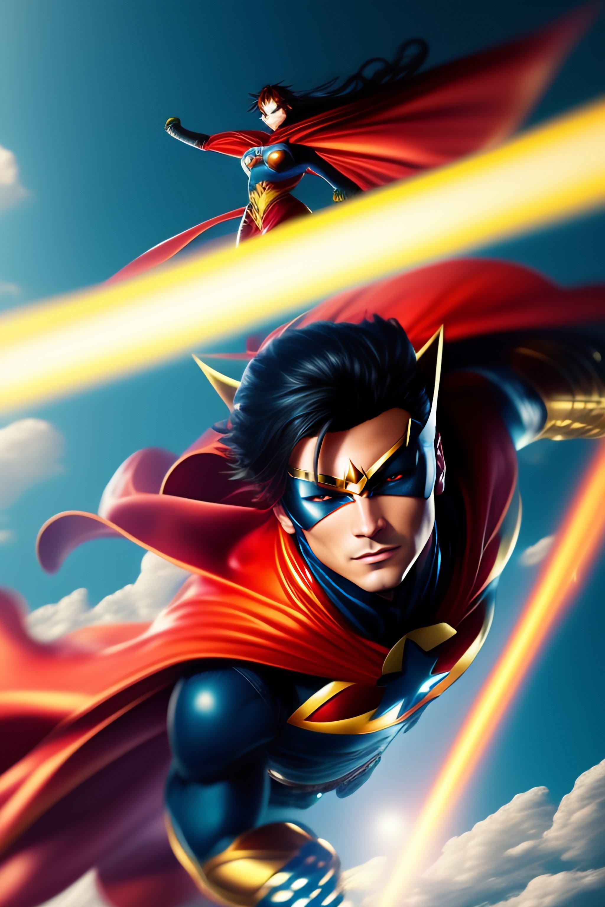 Lexica - Anime superhero flying