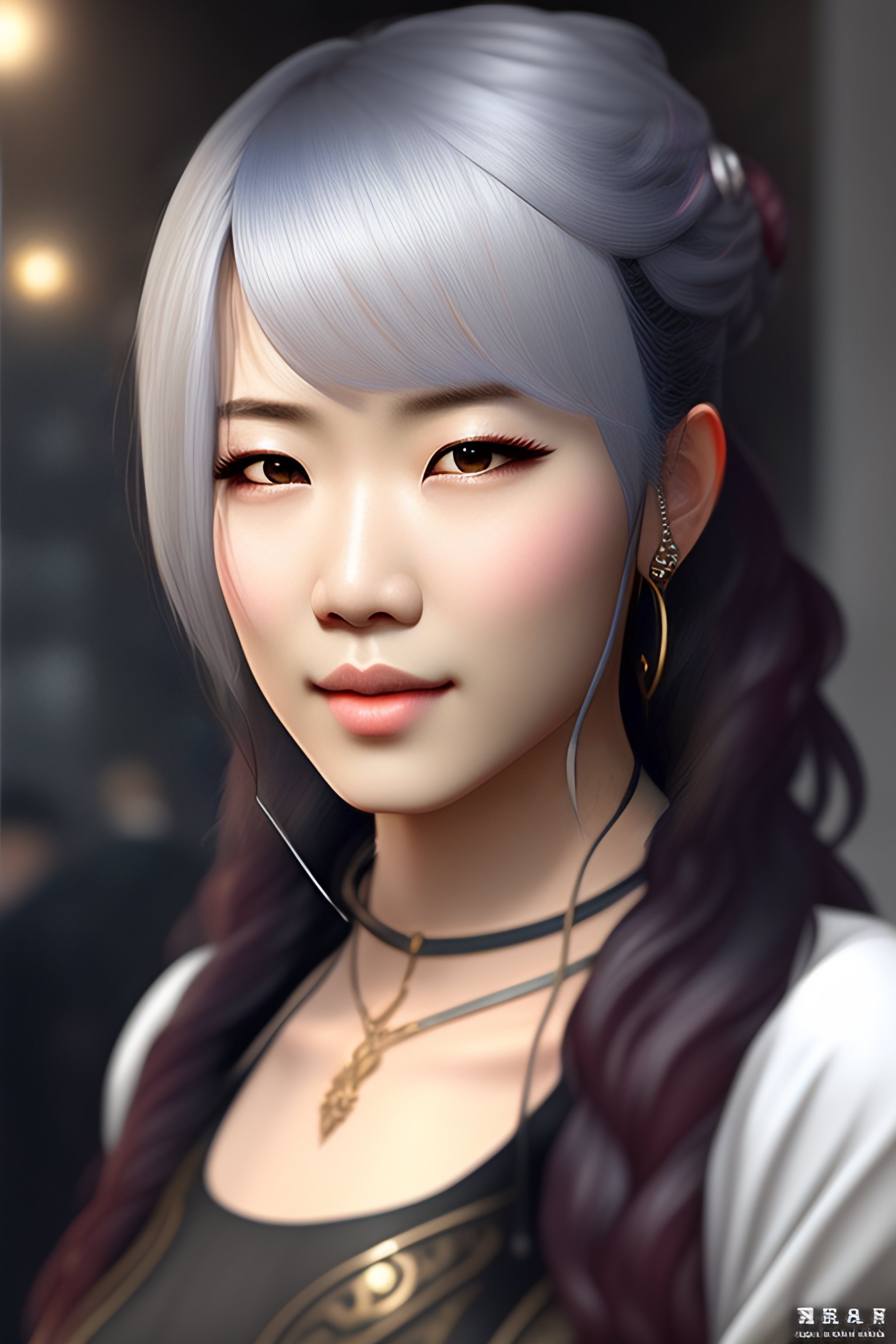 Lexica - MAPPAが描いた灰色の髪の支配的な女子Dominant girl with gray hair painted by MAPPA