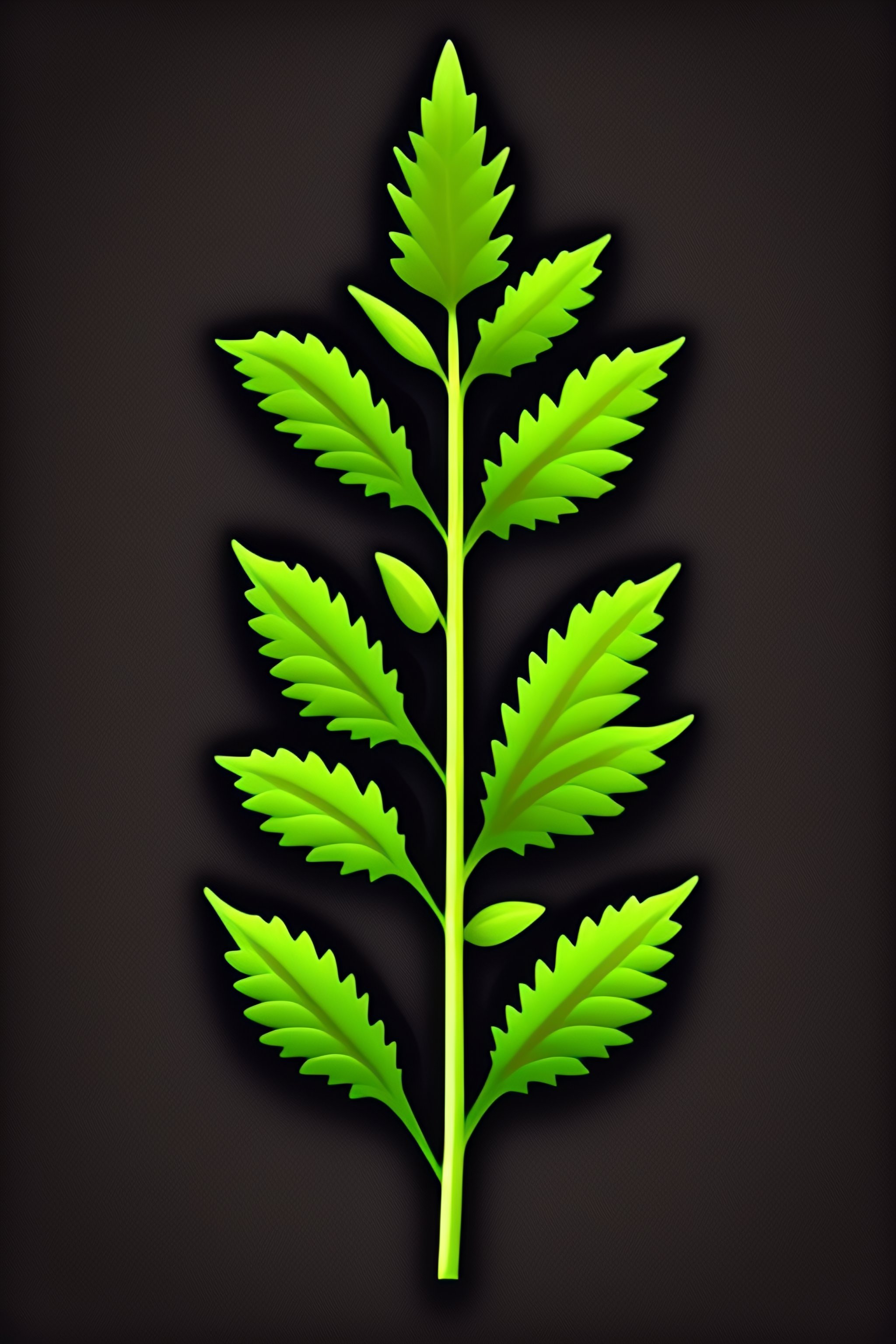 Lexica - Nettle plant black only vector icon