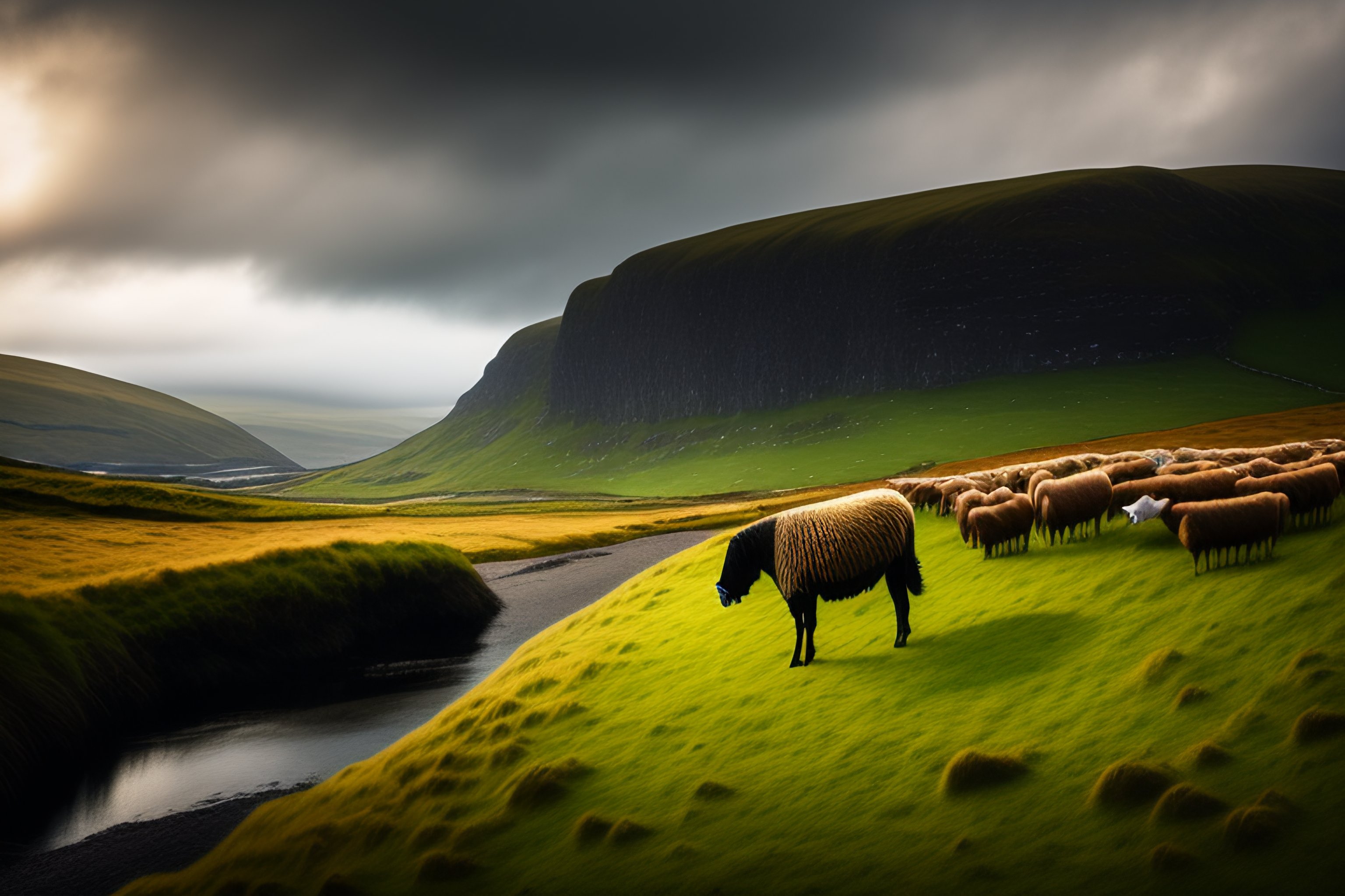 Ireland Landscape Sheep