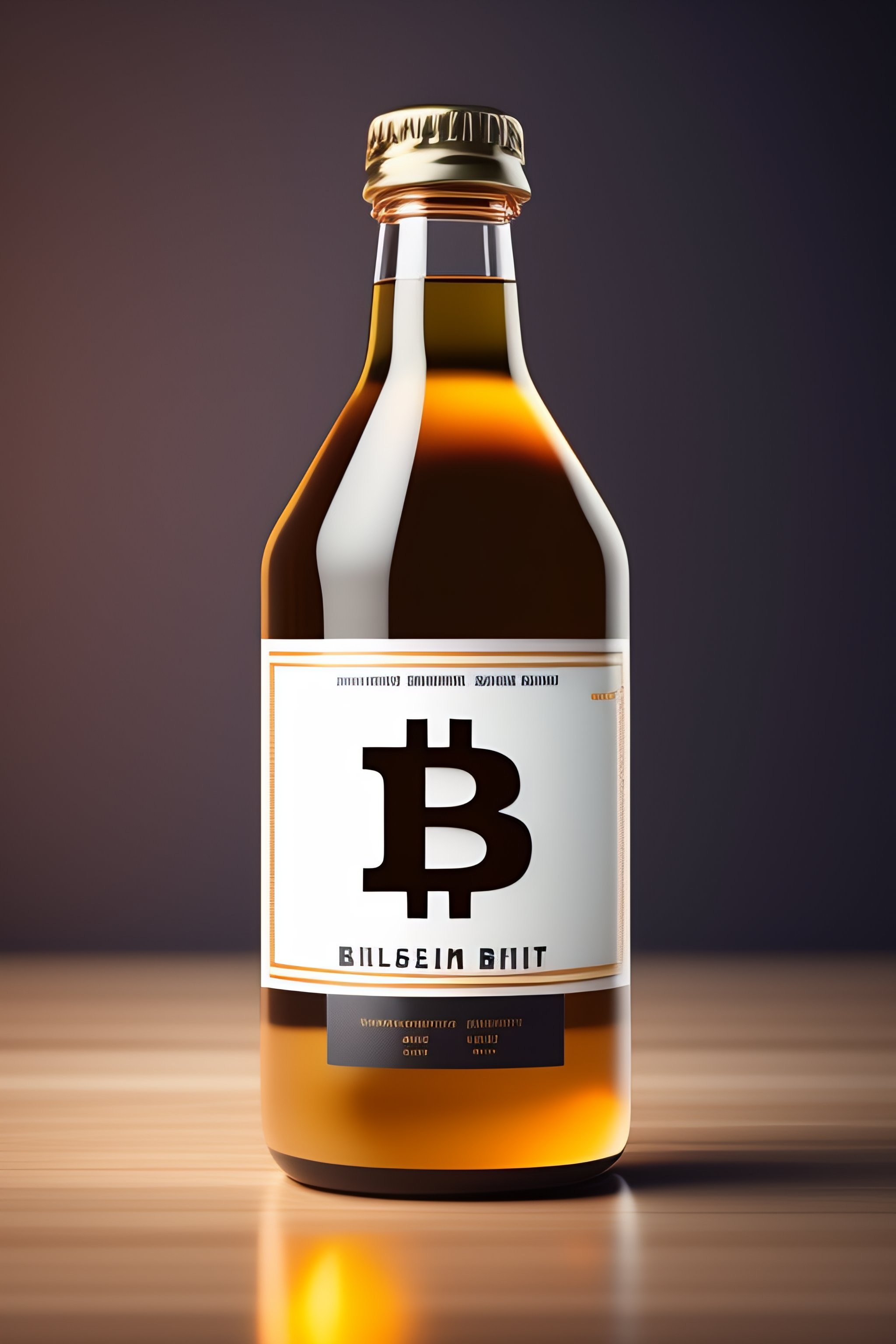 Lexica - Bitcoin logo on a soda bottle and a restaurant