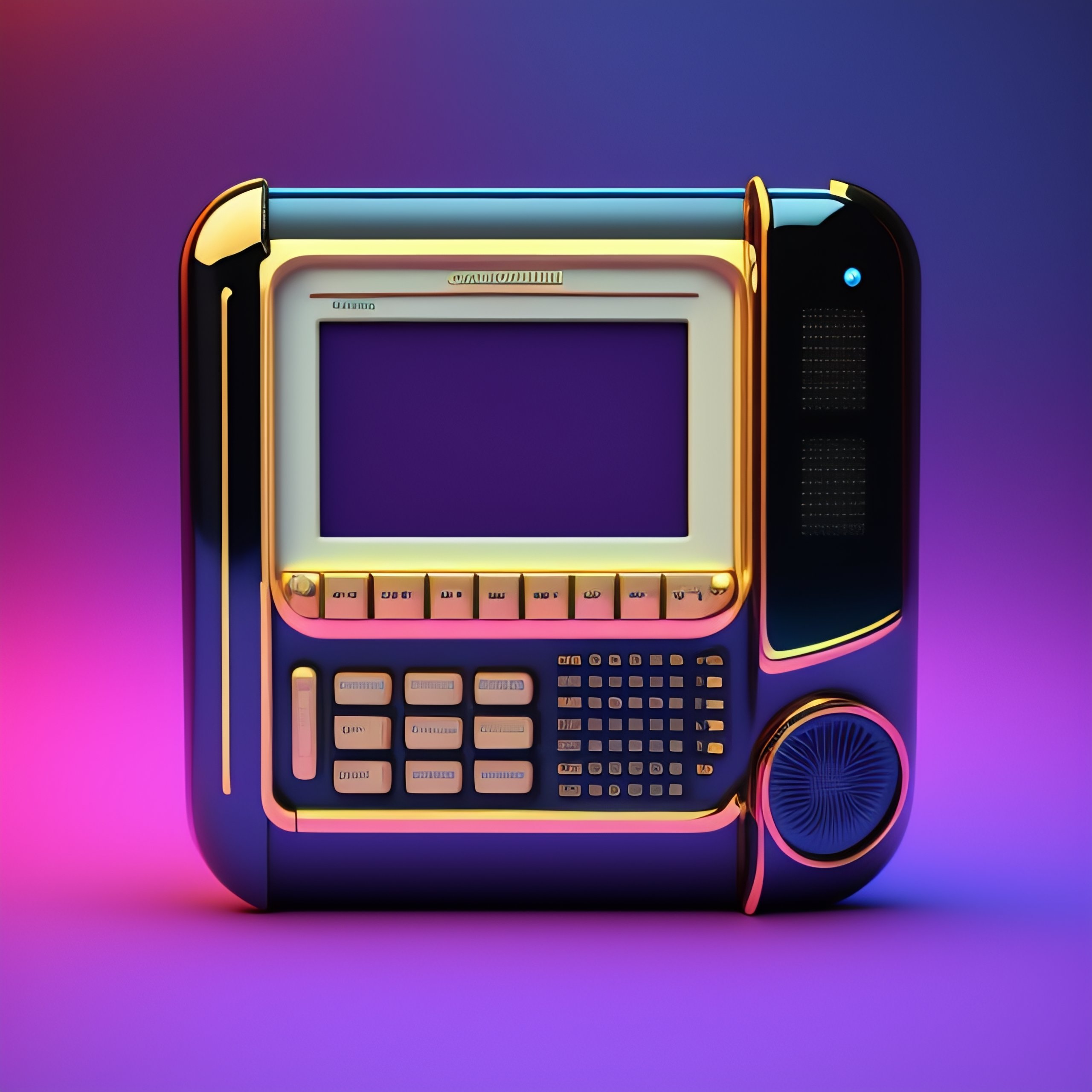 Lexica - Vintage personal handheld computer device, 1990s, c4d render ...