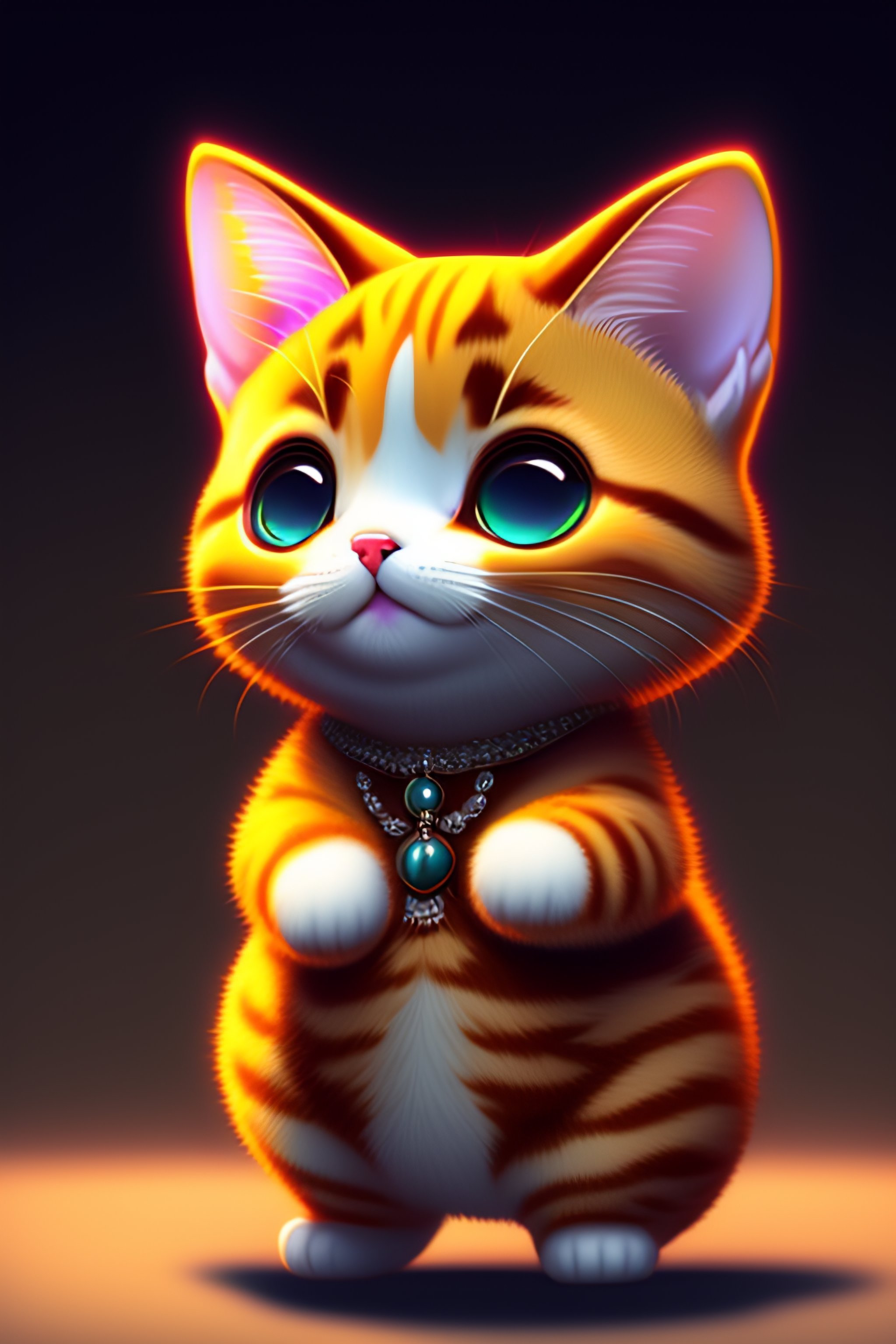 Lexica - Cute chibi cat dancing