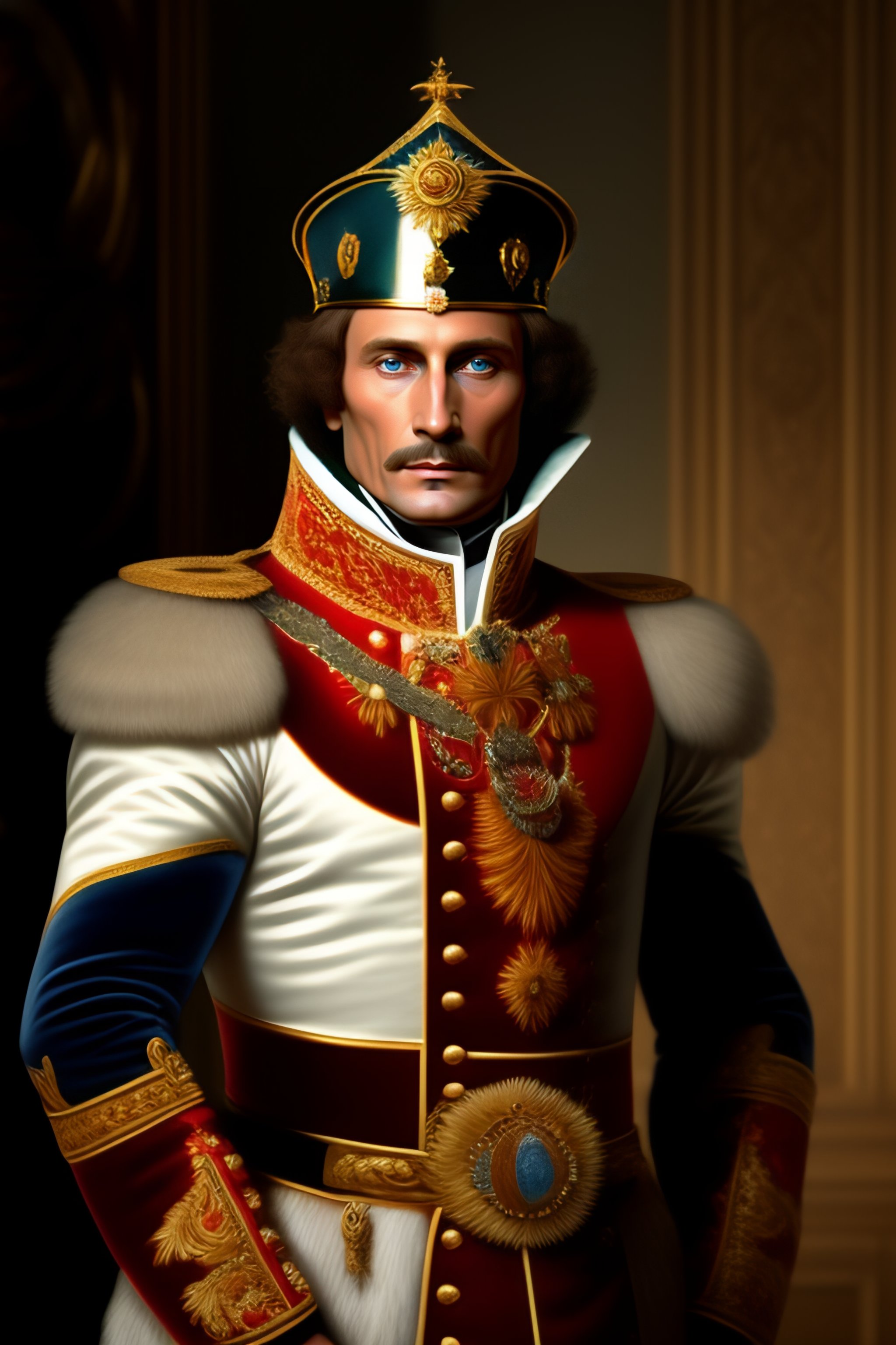 Lexica - Putin in costume napoleon, highly detailed, smooth, sharp ...