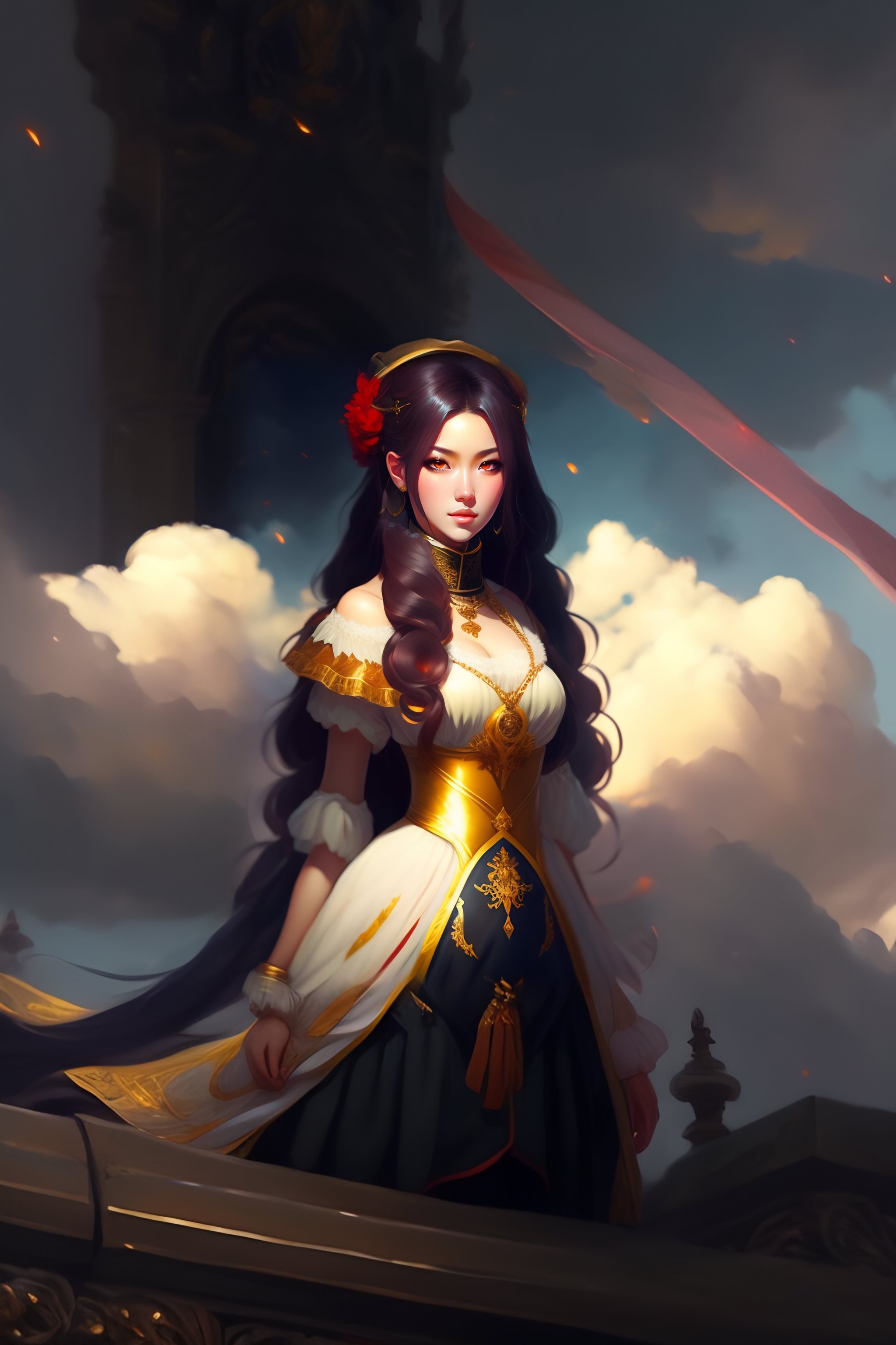 Lexica - Baroque oil painting anime key visual full body portrait ...