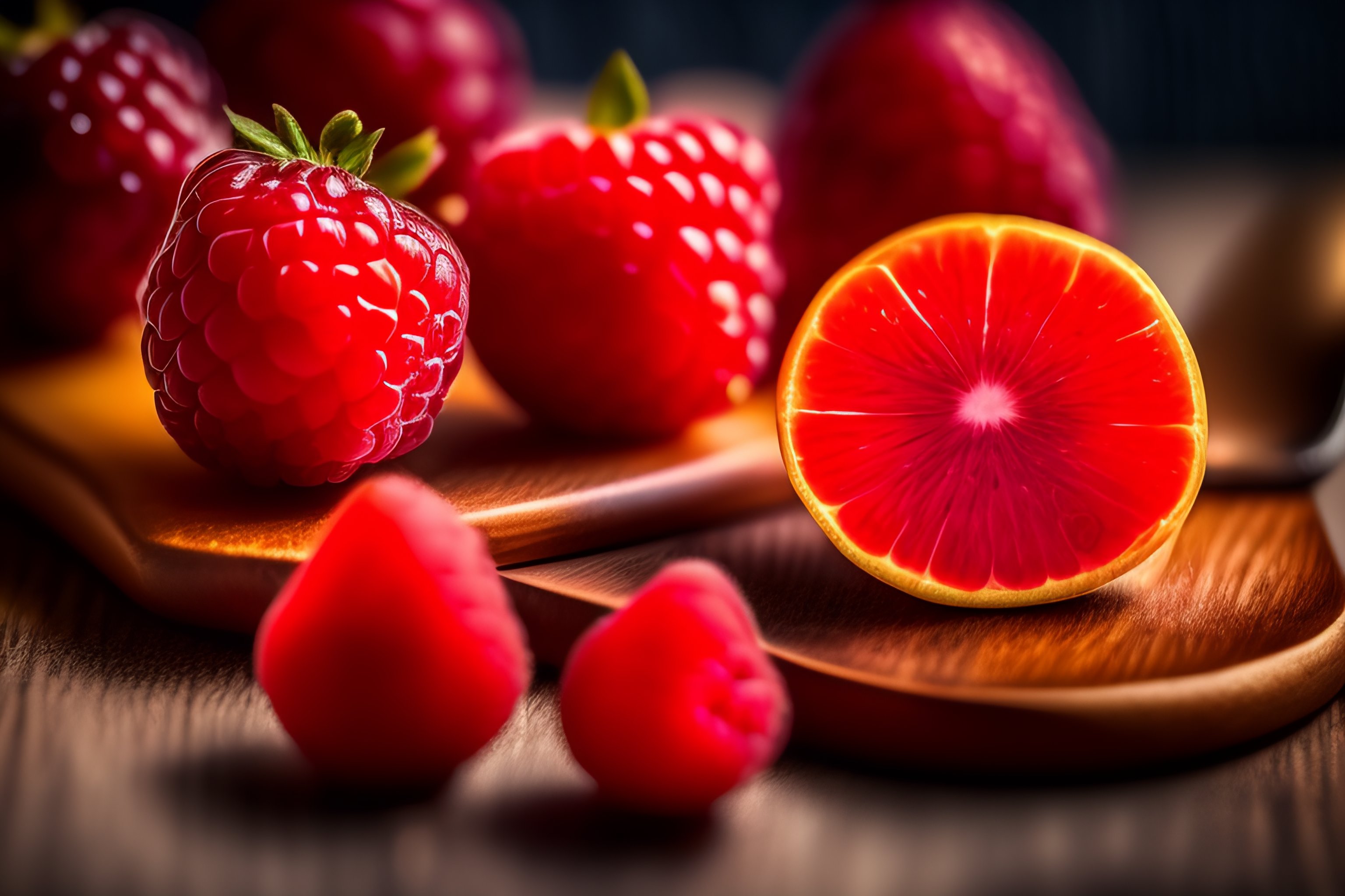 Lexica - Amazing photo, delicious and juicy, raspberries, food ...