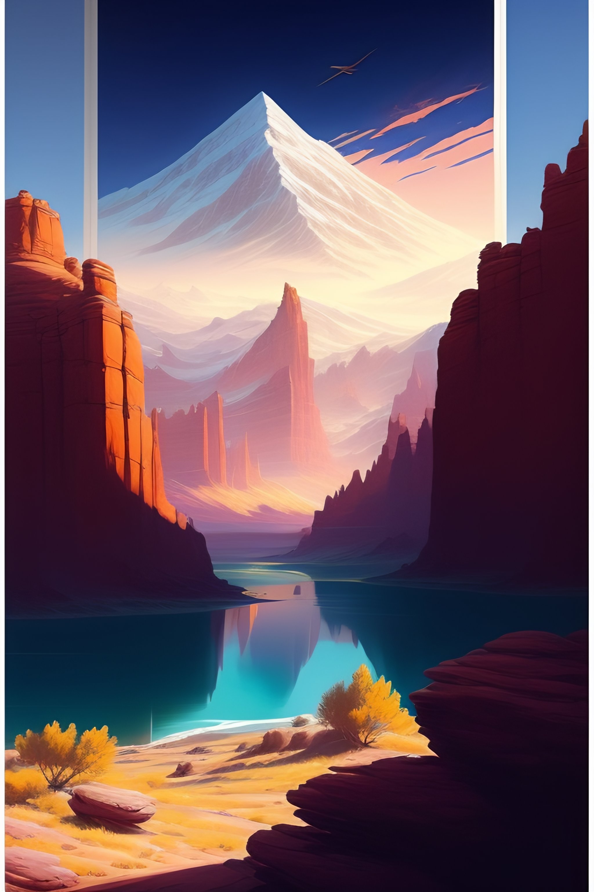 Lexica - Greg rutkowski travel poster utah