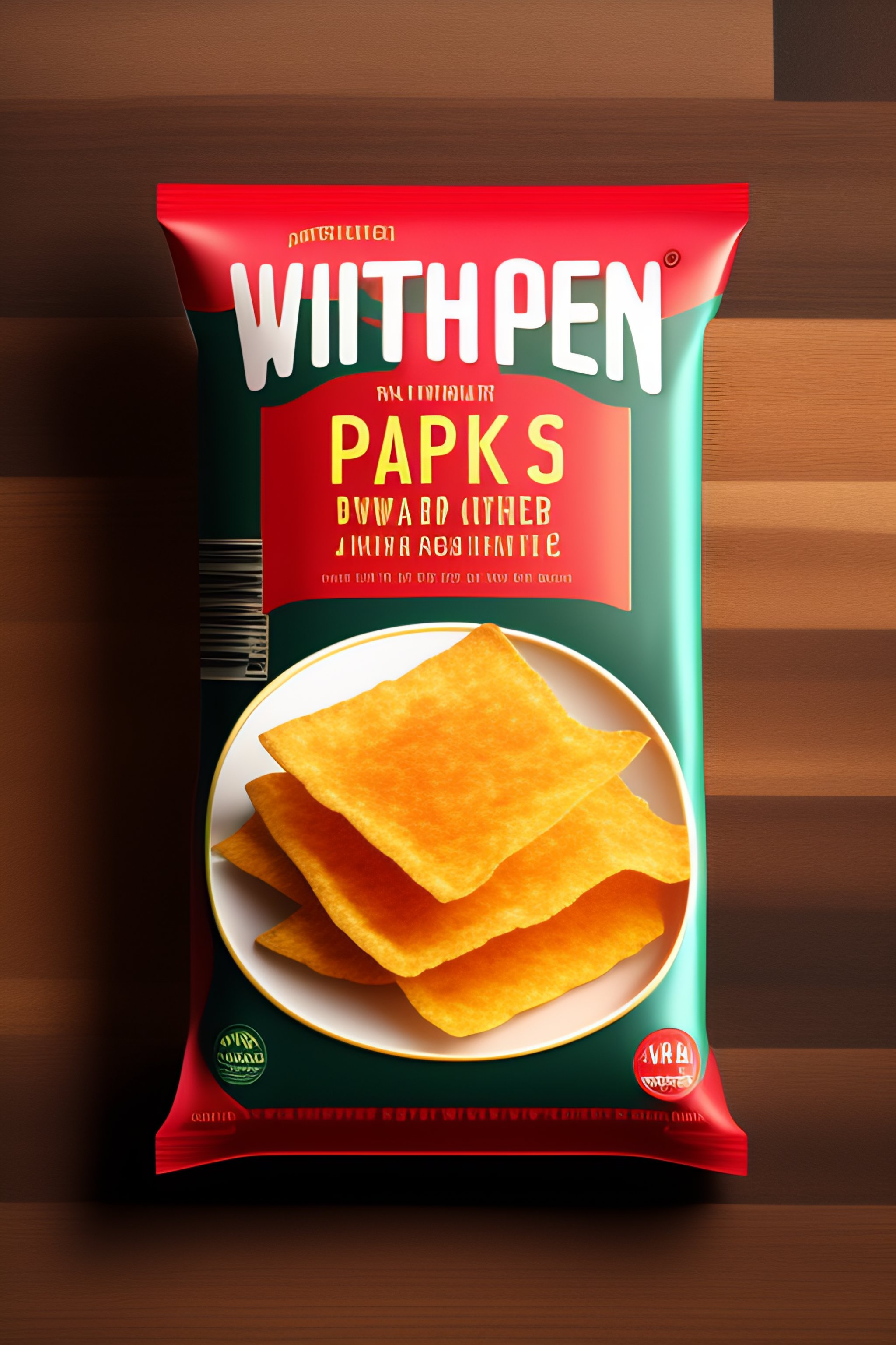 Lexica - Crisps packet, no favour or design on cover. Show on kitchen table