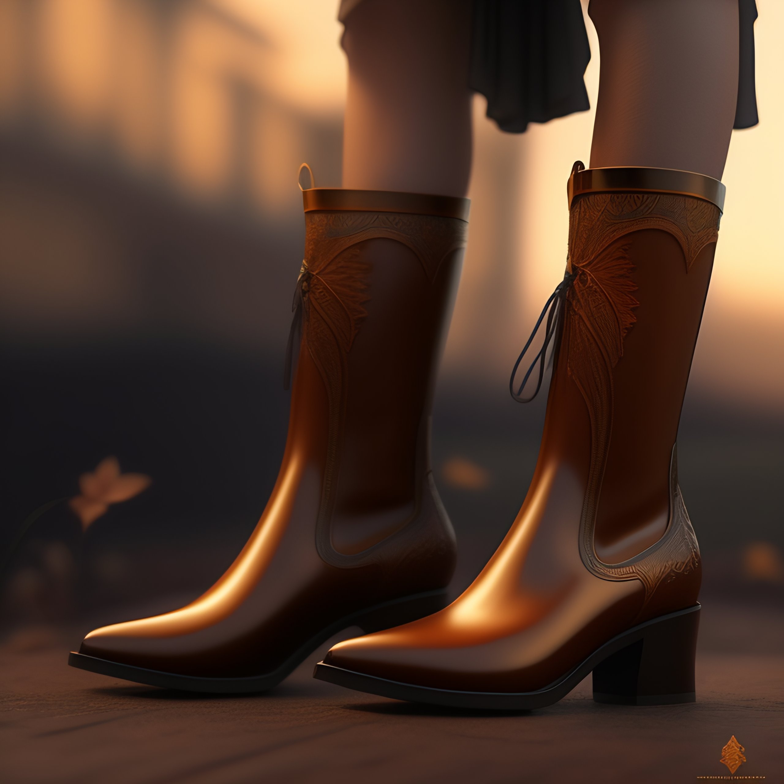 Lexica - Terracotta glass boots. ethereal, extremely high detail ...