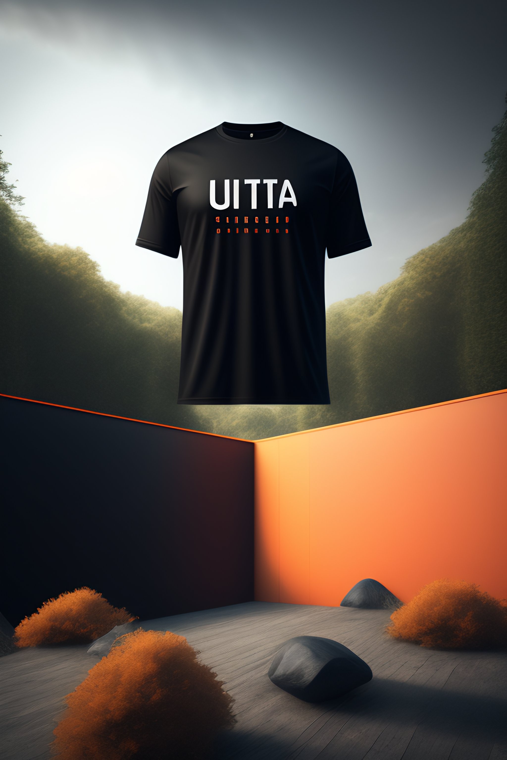 Lexica - Ultra realistic, unreal engine, empty, black T-shirt mockup ...