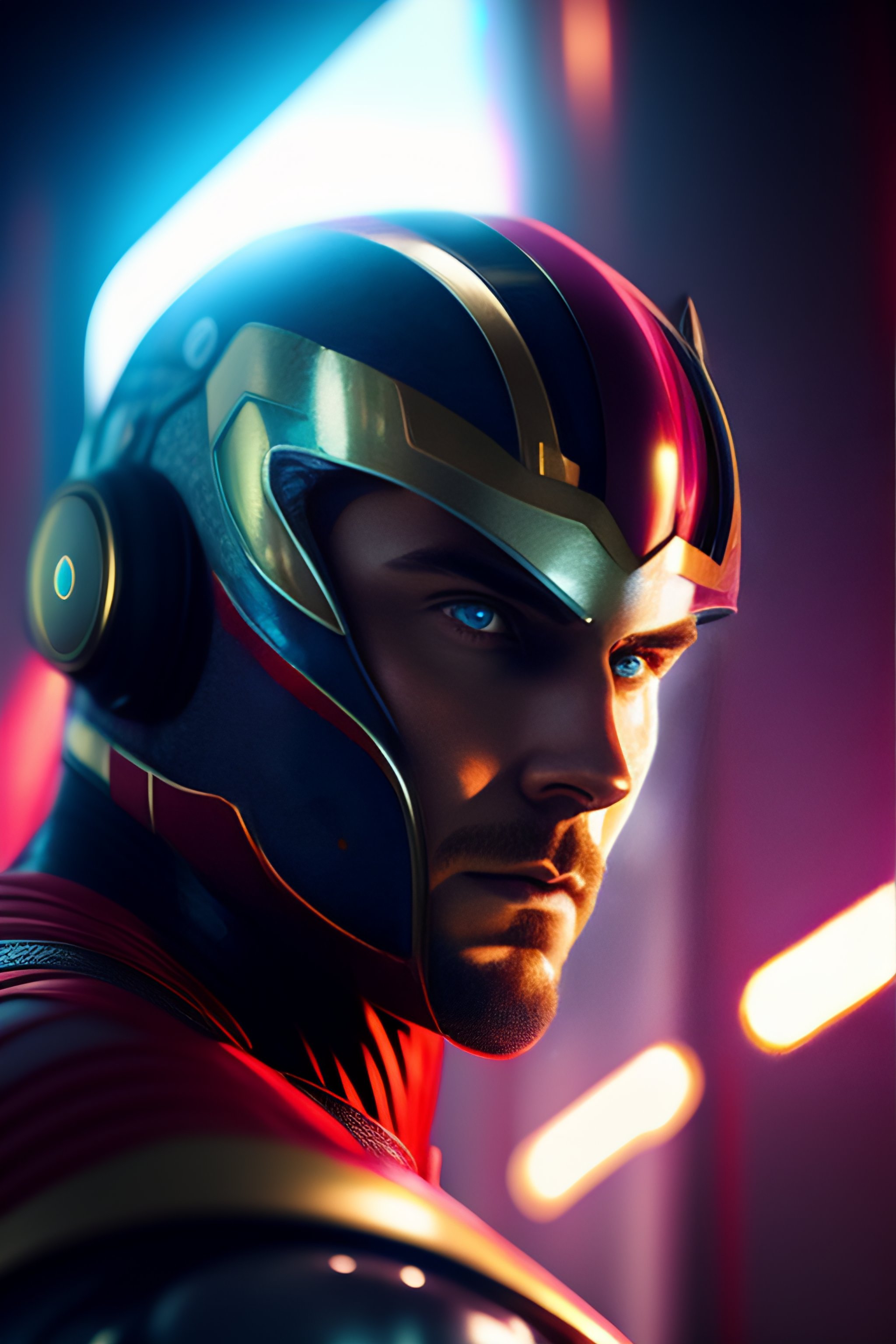 Lexica - Henry Cavill as handsome muscular hero Captain Britain ...