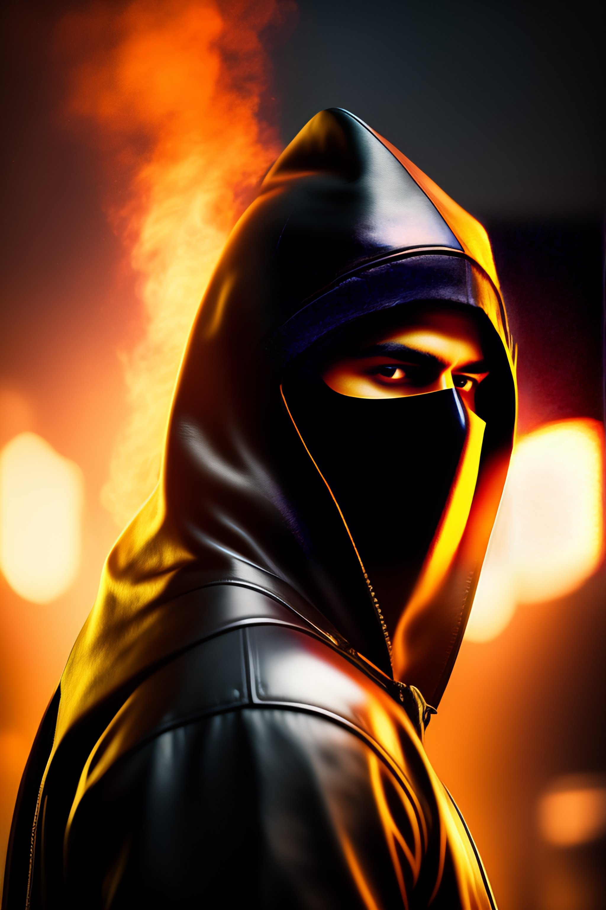 Lexica - Thug,full mask, in a leather jacket, the Middle Ages, without ...