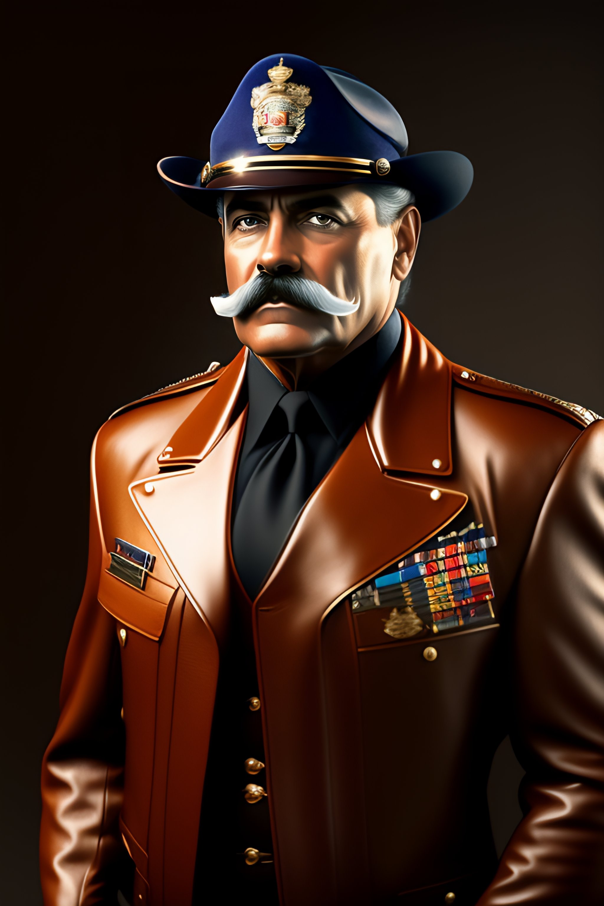 Lexica - Photorealistic portrait of a 53 year old policeman with a ...