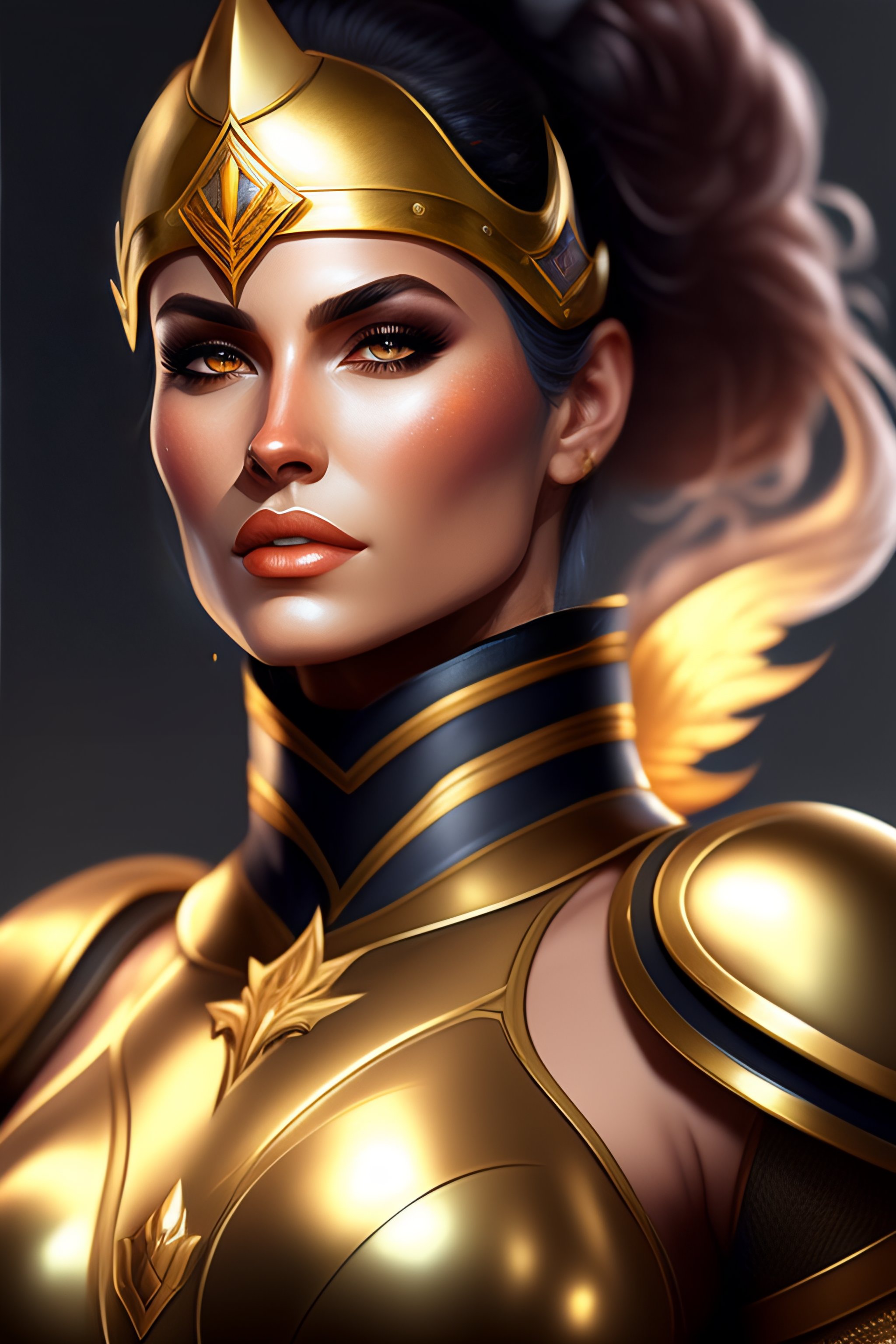 Lexica - Amazon valkyrie body athena, d & d, fantasy, portrait, highly ...