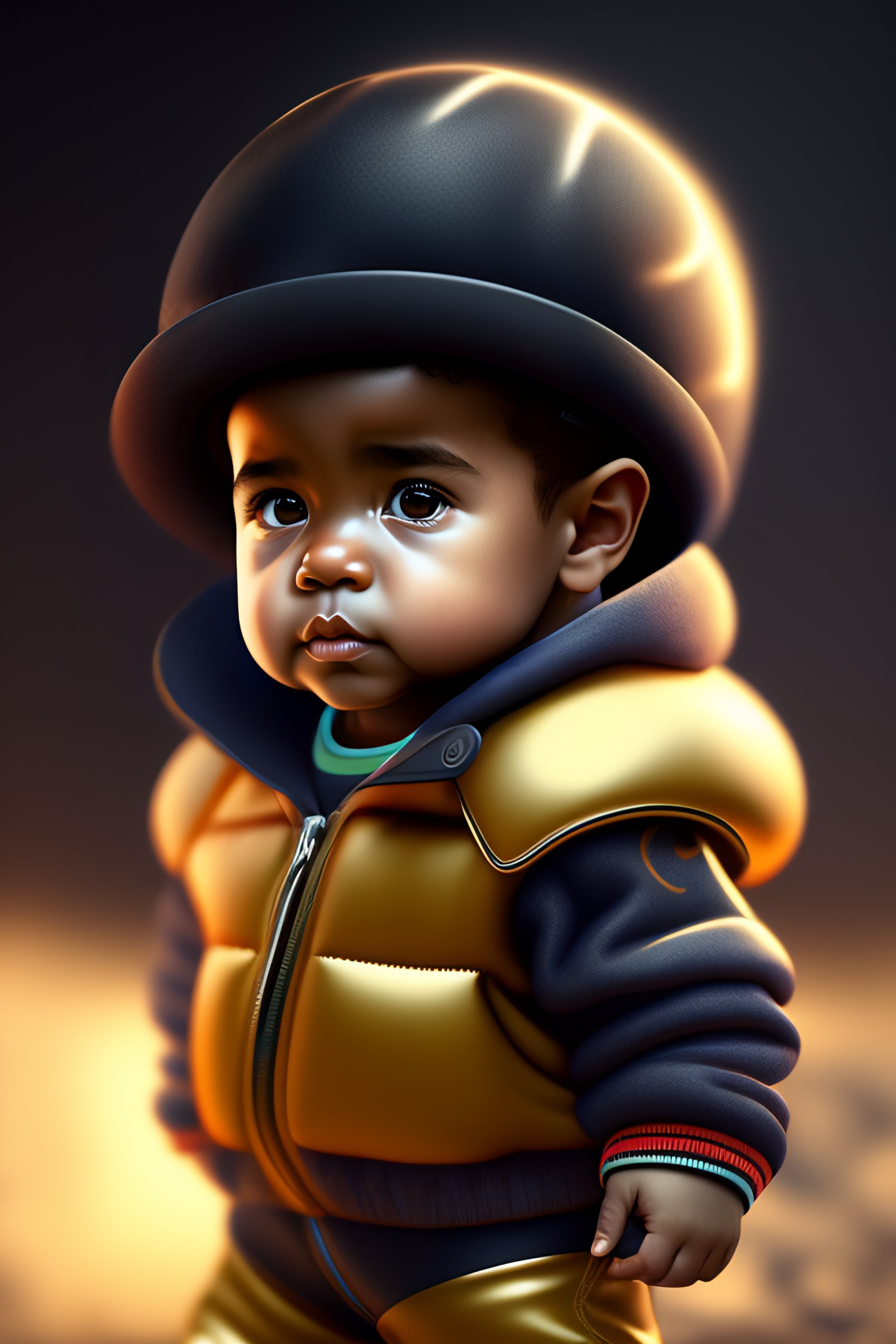 Lexica - Baby romario brazil, moonwalker, render, rembrandt, cgsociety ...