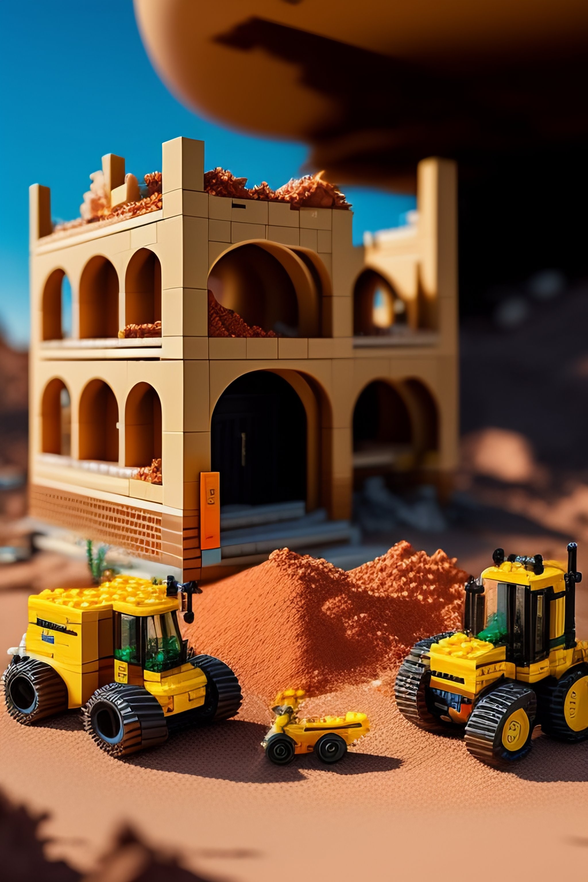 Lexica - Lego set of destroyed building