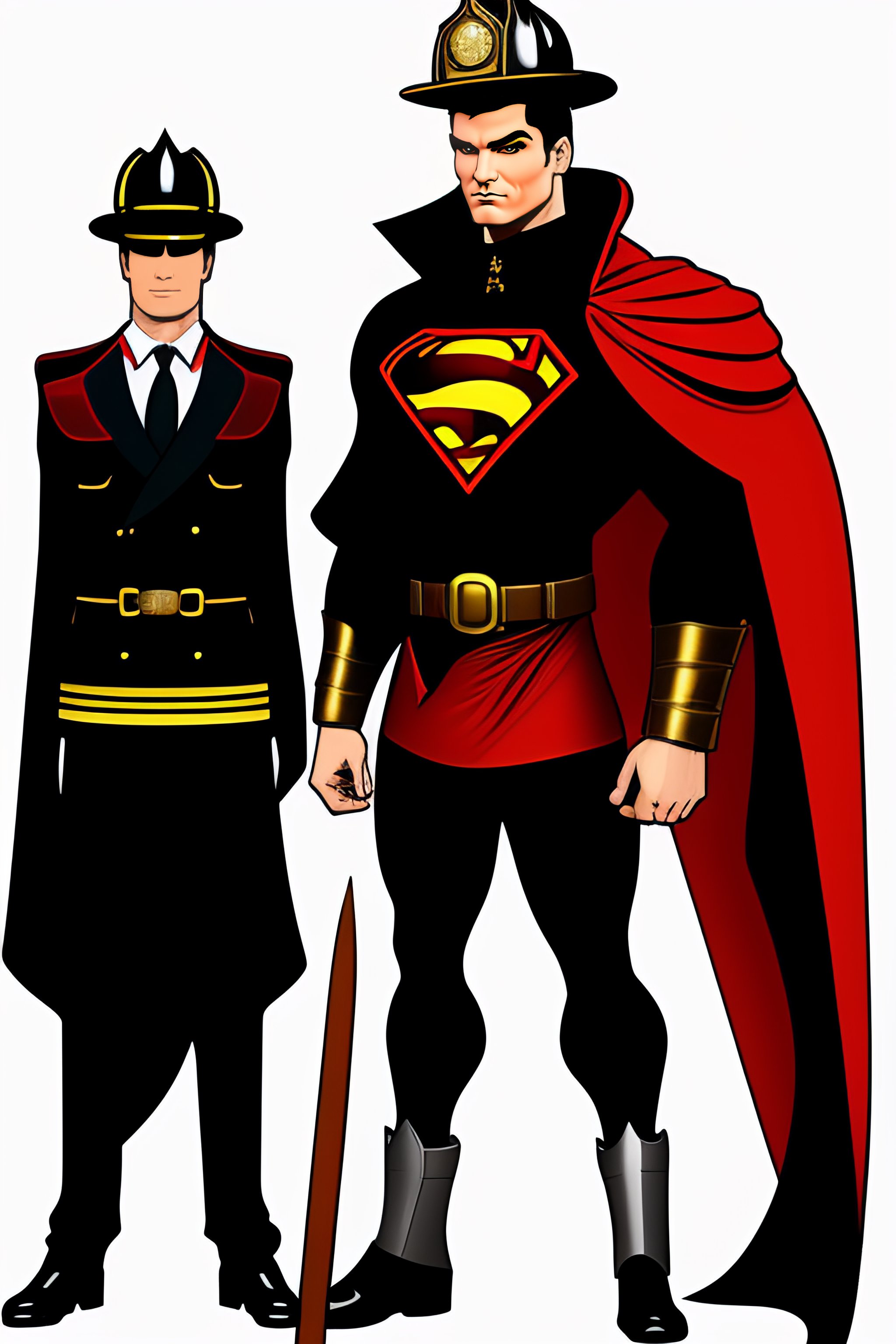 Lexica - Create a unique firefighter super hero with a custom suit and ...