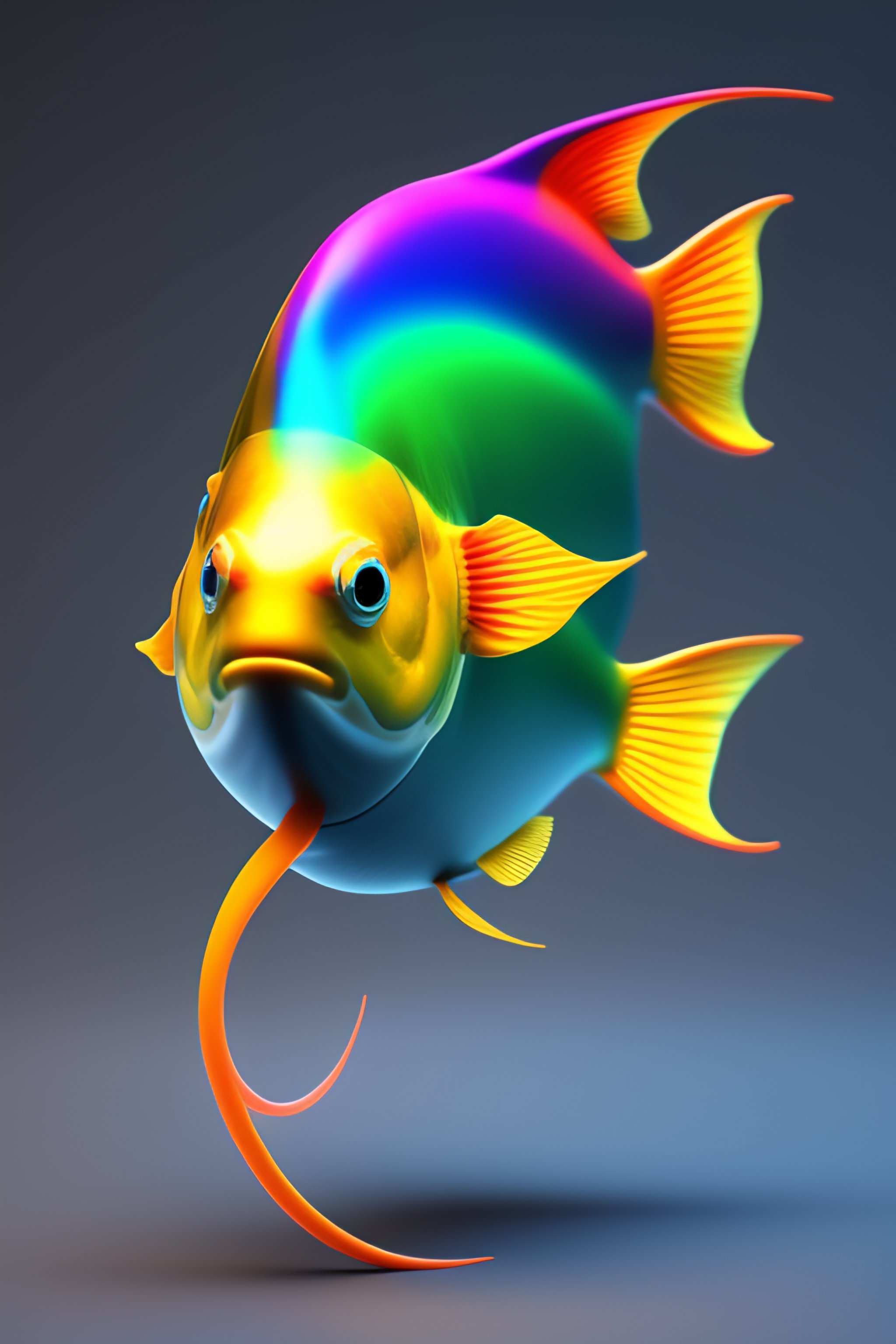 Lexica - 3d render of a fish that can be used for a logo, minimalistic ...