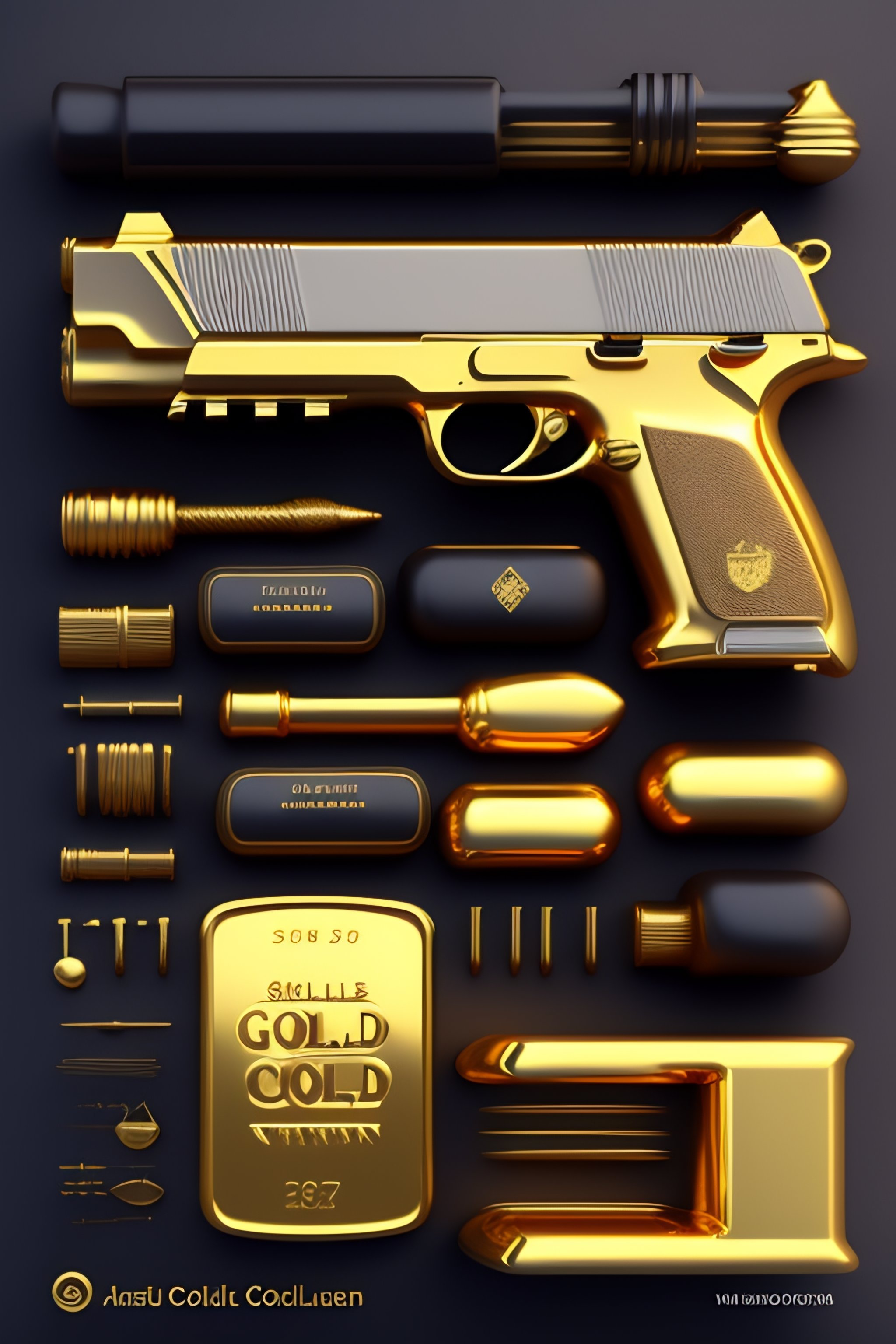 Lexica - Gold Coin, One part, Highly detailed, Cartoony, low poly, No ...