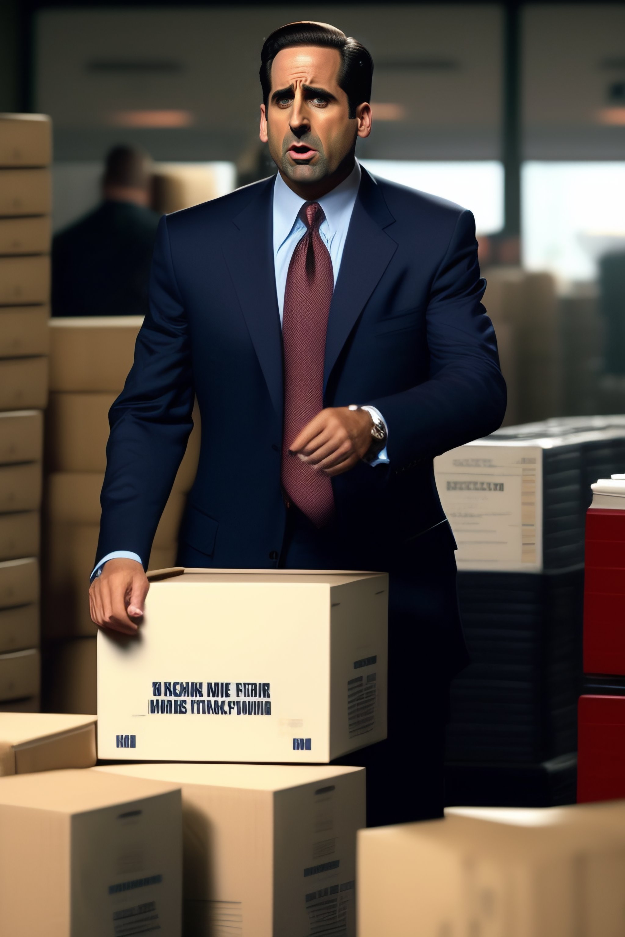 Lexica - Michael scott from the office, loading weapons, zombies ...