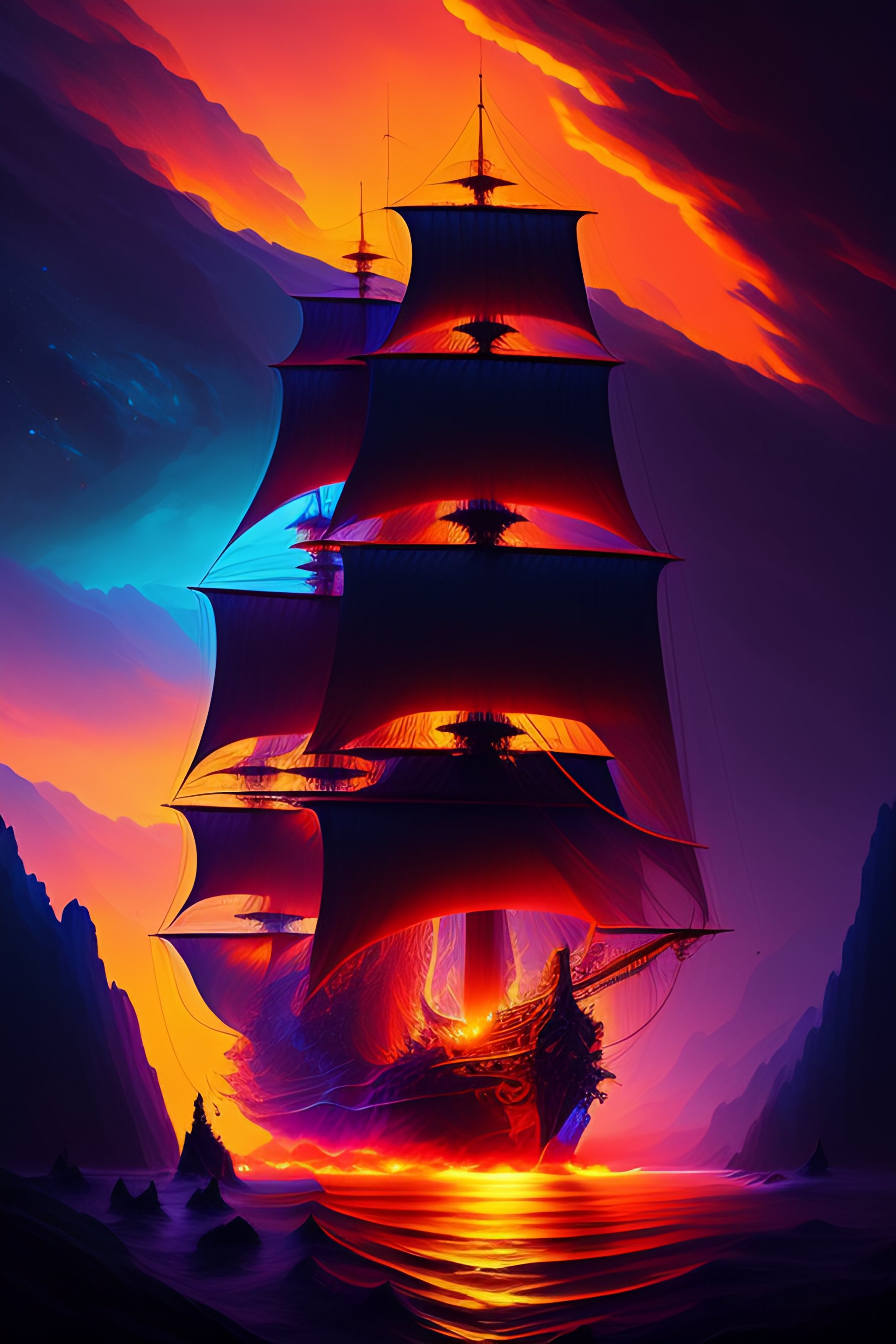 Lexica - Pirate, centered, symmetry, painted, intricate, volumetric ...