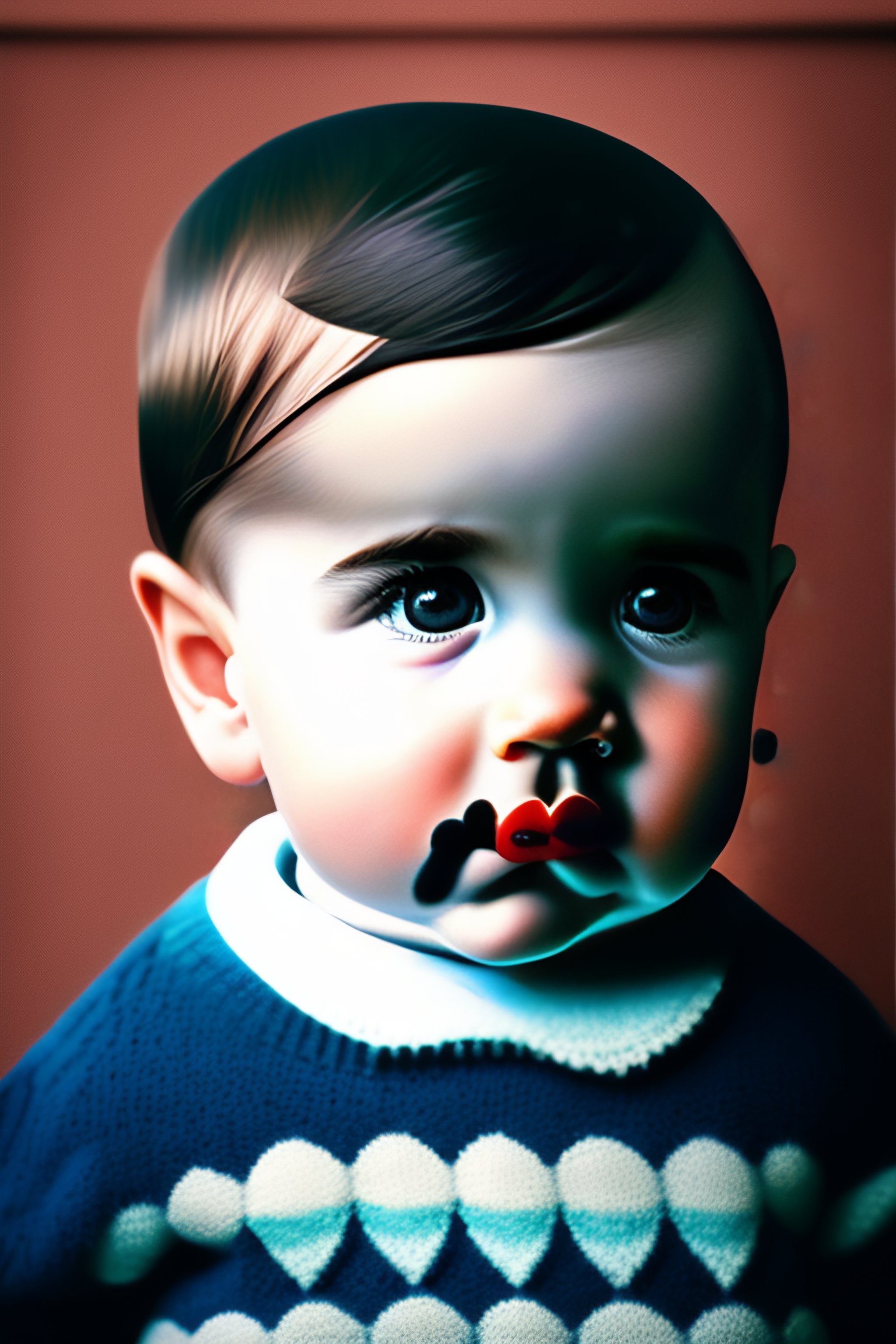 Lexica - Baby Hitler with a mustache