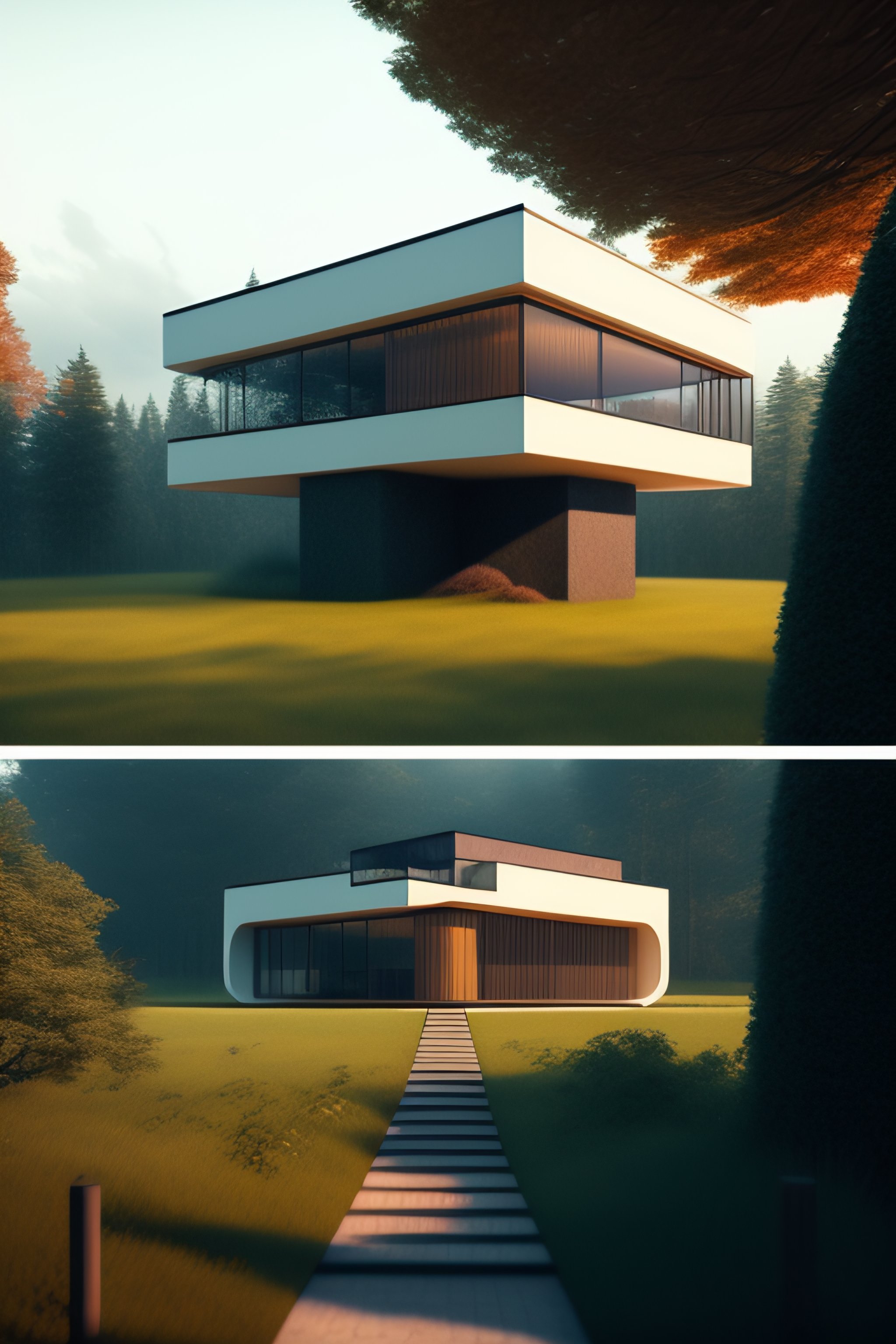 Lexica - Rectangular modernist house inspired by a tibetan palace ...