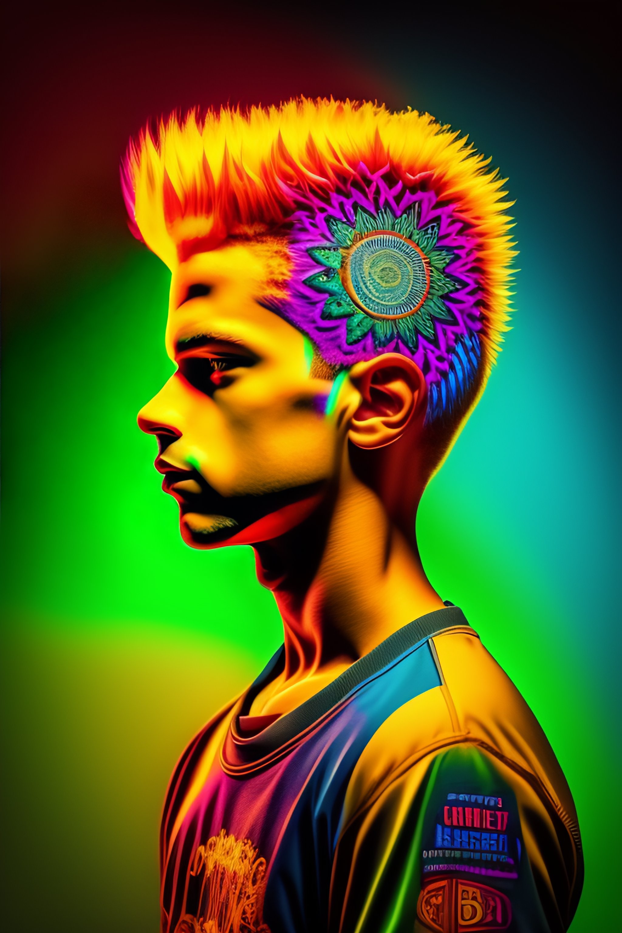 Lexica - Symmetrical portrait of Bart Simpson, intricate, highly ...