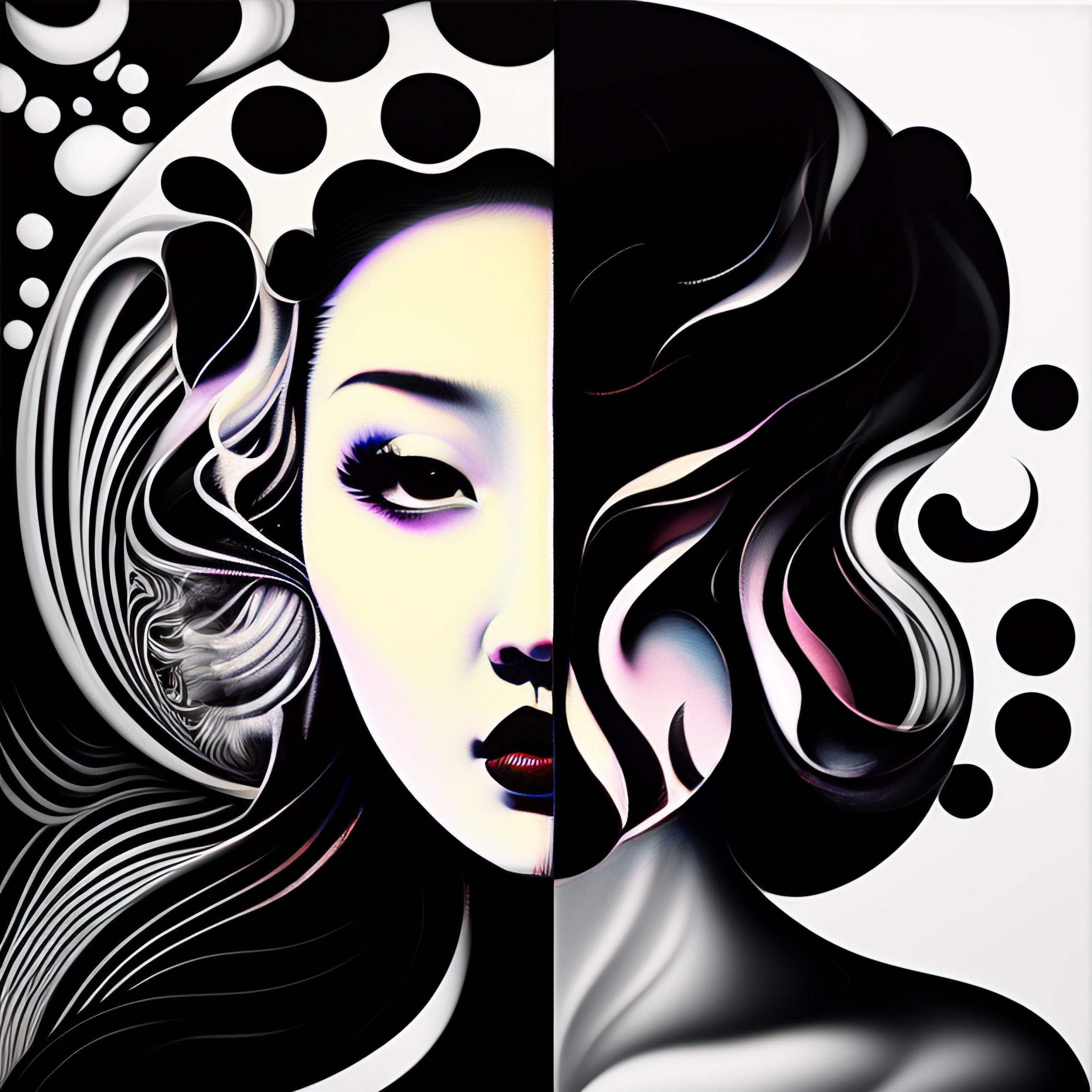 Black And White Expressionist Portraits