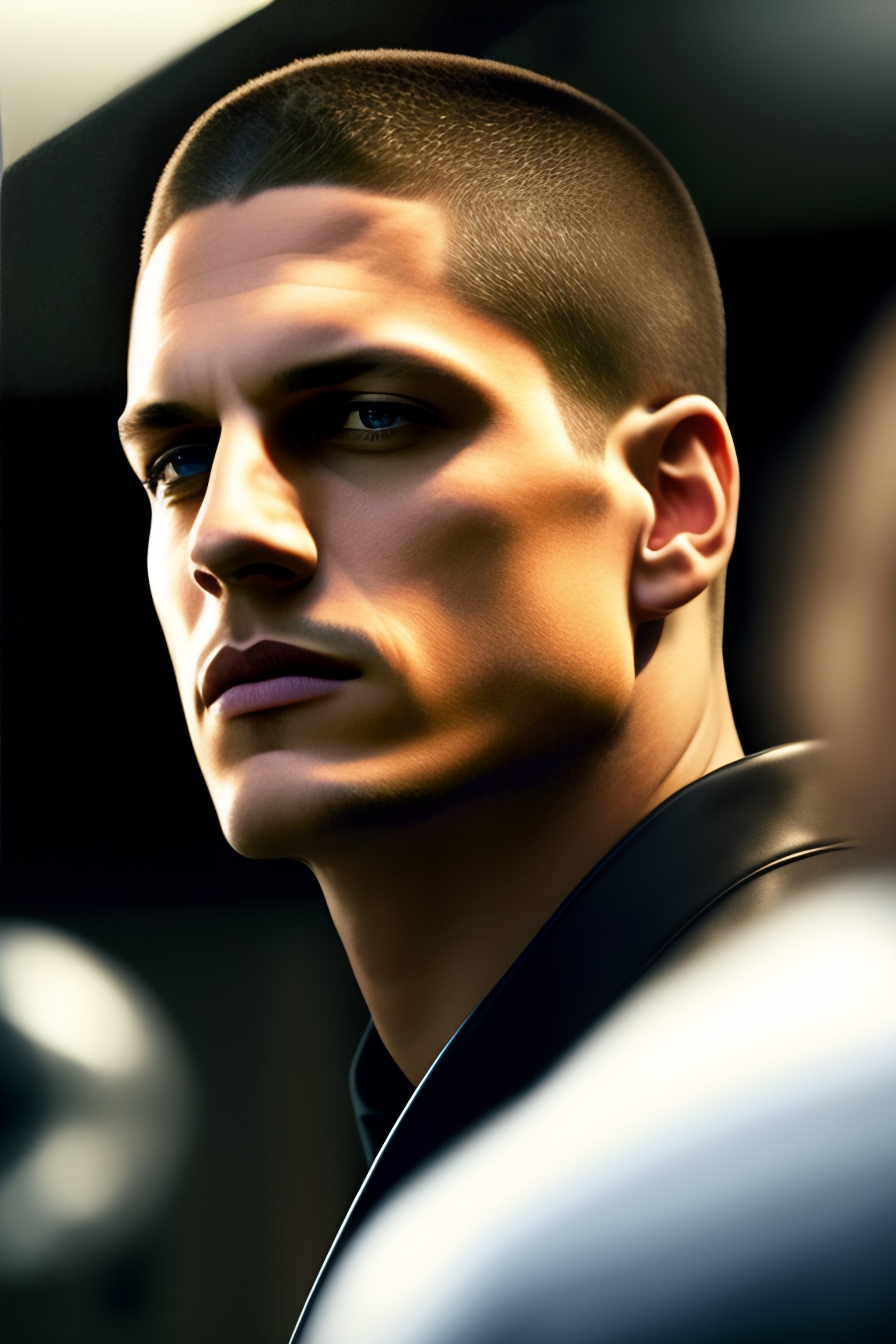 Lexica - A film still, Wentworth Miller as Eric side profile, from the ...