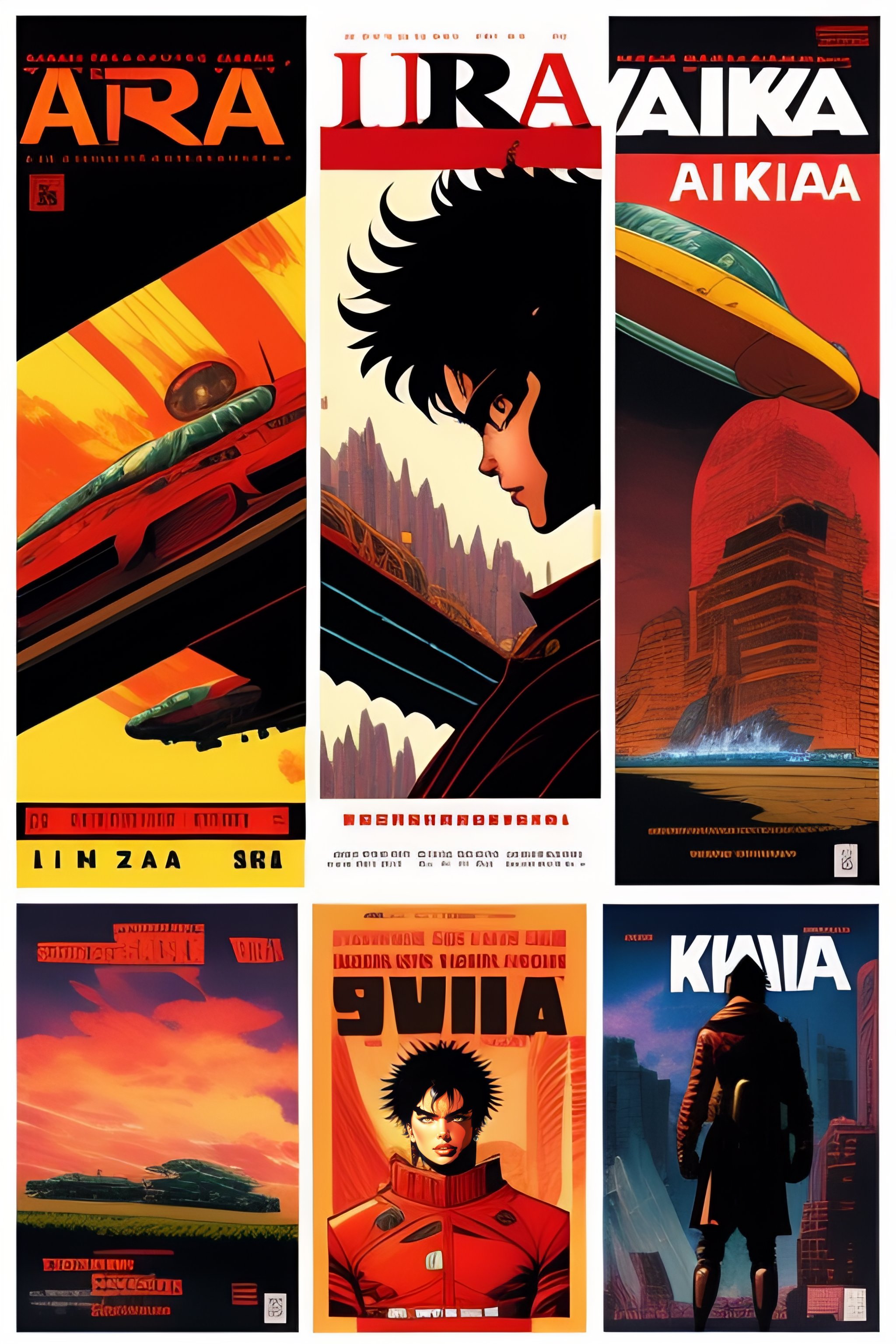 Lexica - Collage of akira comic book covers