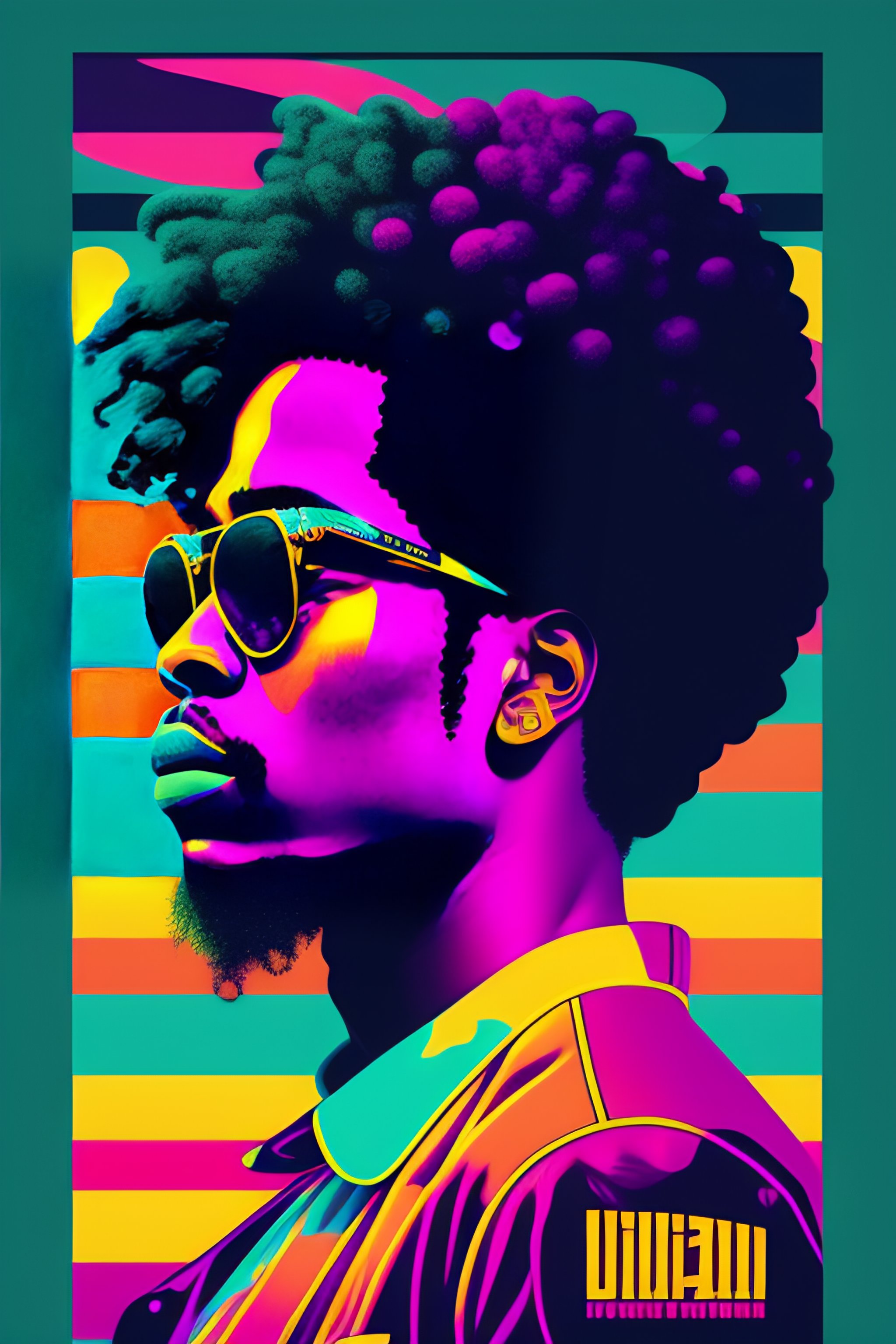 Lexica - Retro 80s vaporwave vintage rap music illustration art by ...