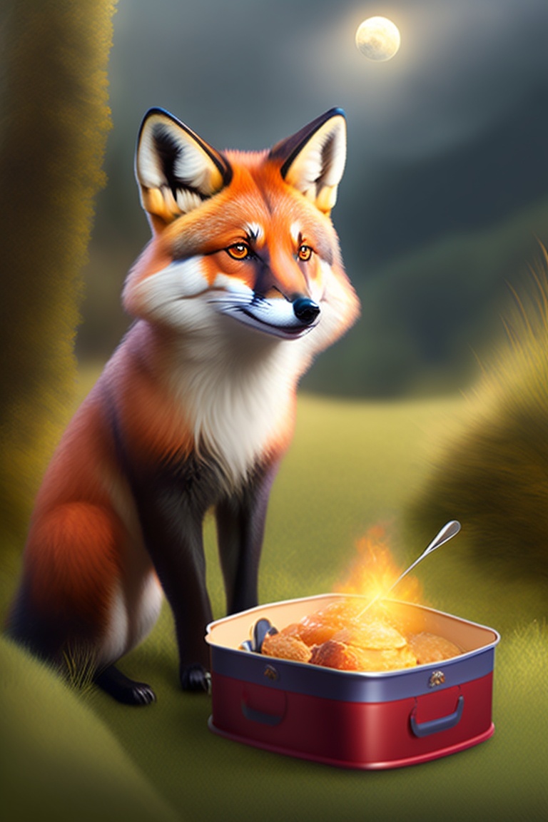 Lexica - Show Freddie, the cunning and greedy fox, with a mischievous ...