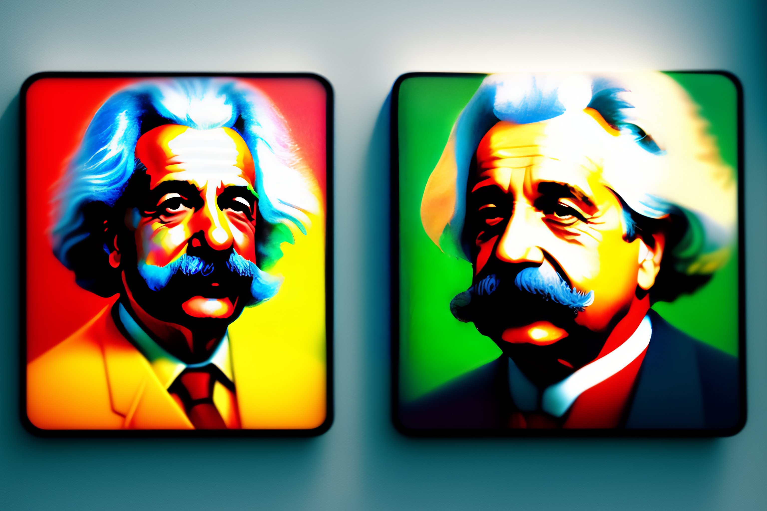 Lexica - Portrait of Albert Einstein in super mario game