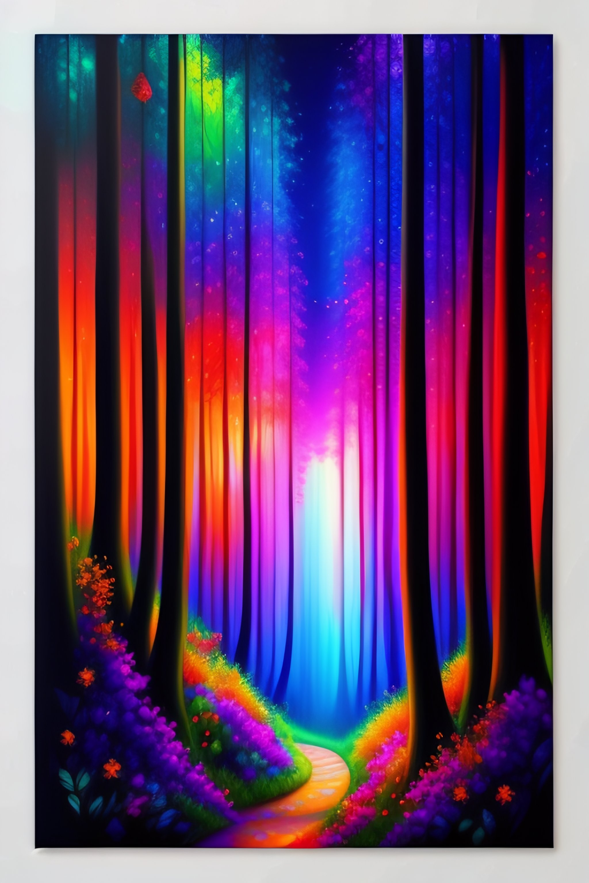 Lexica - Beautiful magical fairy forest canvas print Fantasy forest ...