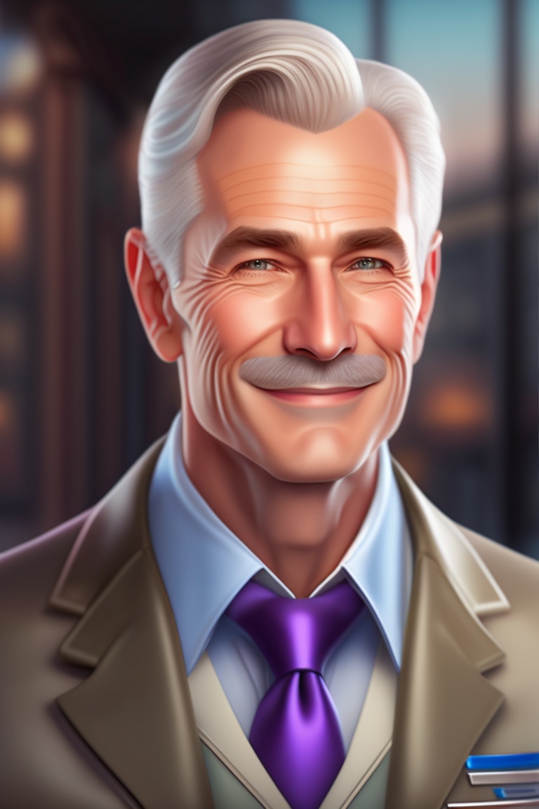 Lexica - Photo of a realistic gorgeous old male doctor wearing a ...