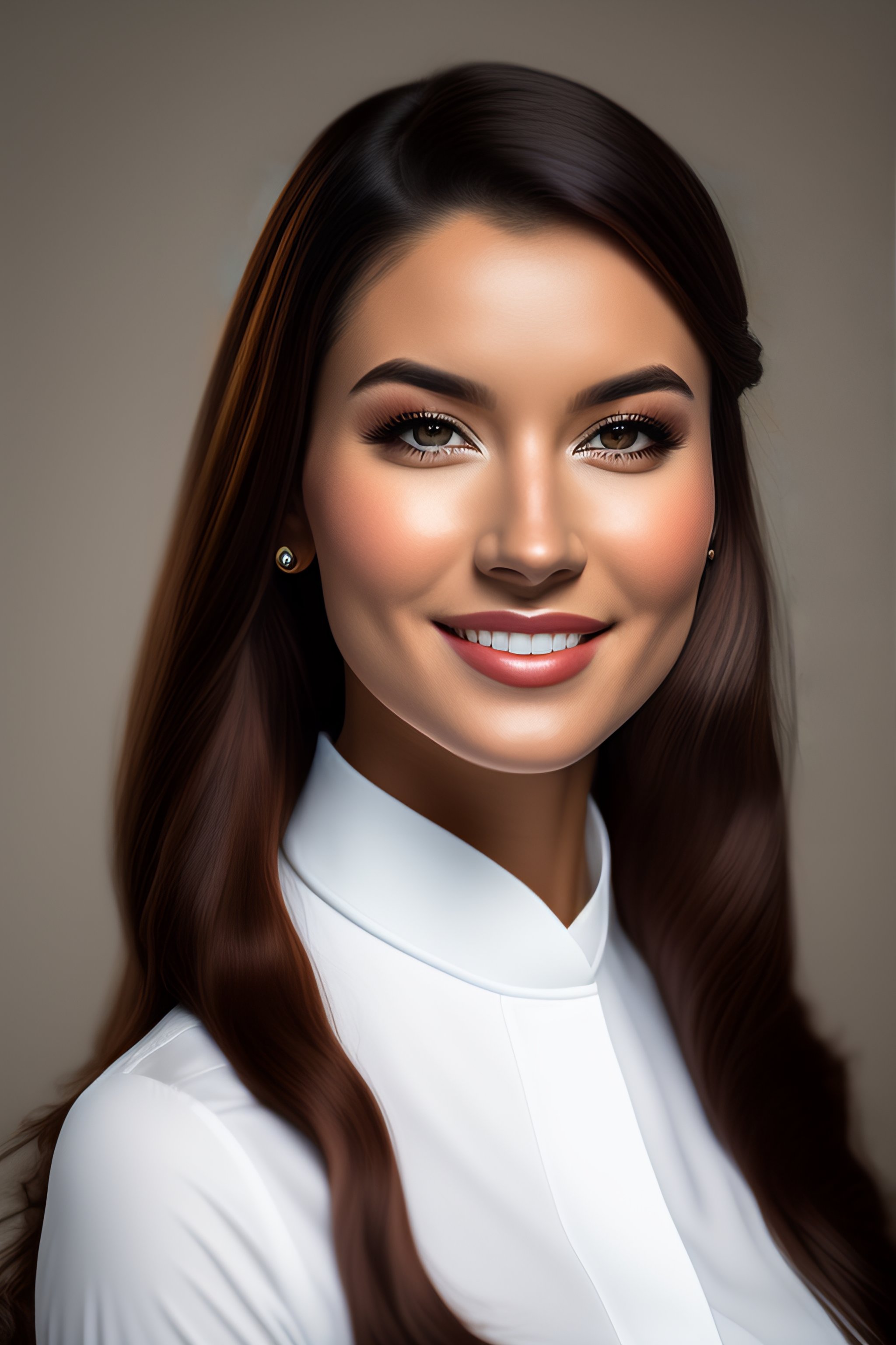 Lexica - Photo headshot of a cute young woman with a blank expression ...