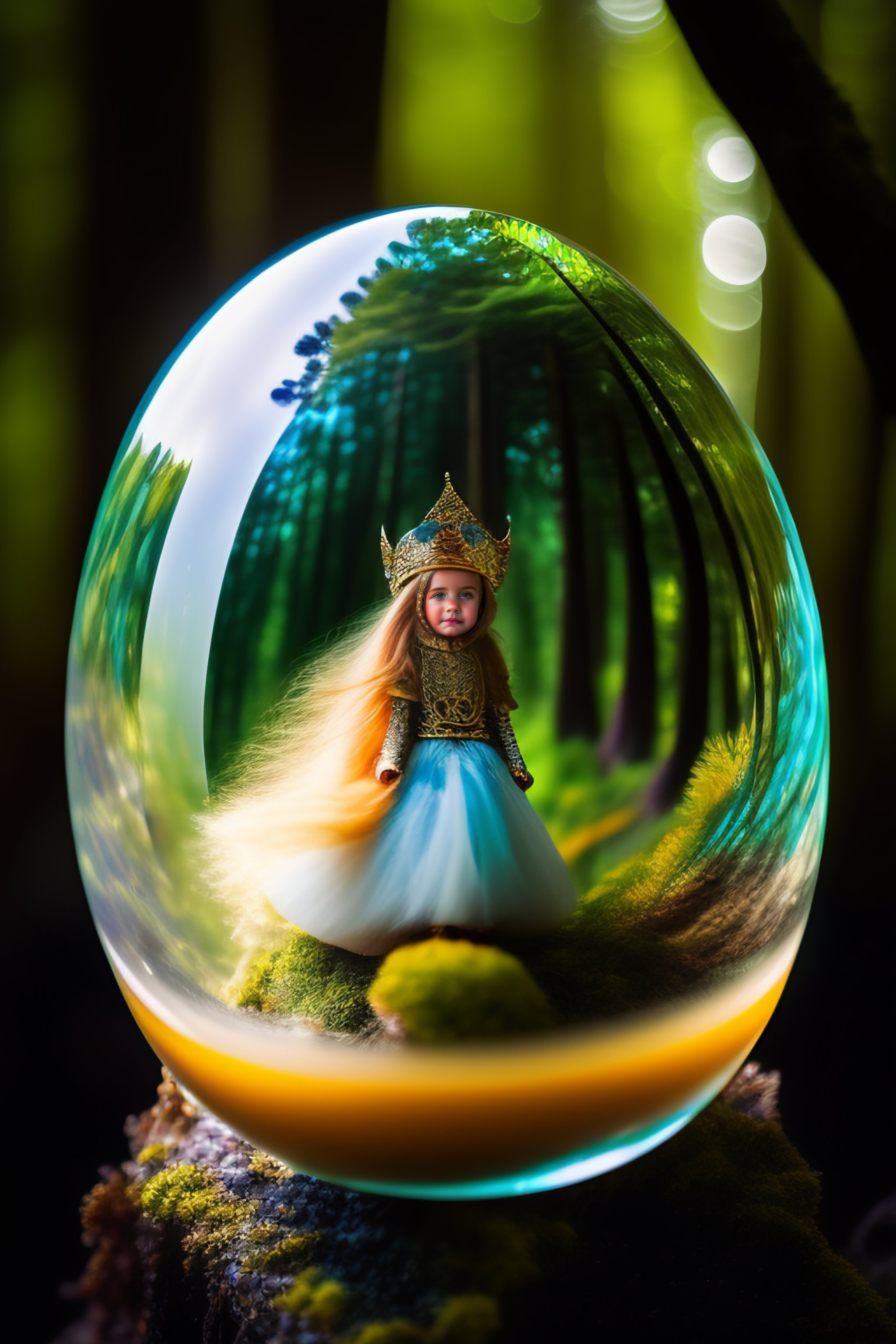 Lexica - Dust queen looks through crystal ball to spy on ragged knigt ...