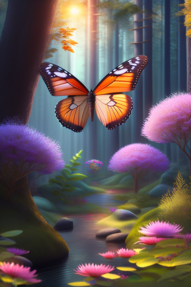Lexica - Enchanted world fantasy forest beautiful morning light picture ...
