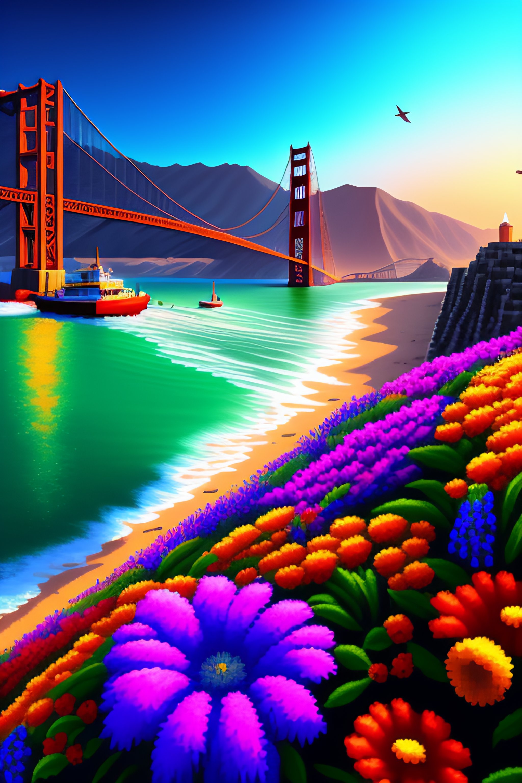 Lexica - Pixel art san francisco fisherman's wharf. 3d pixel art 4k ...