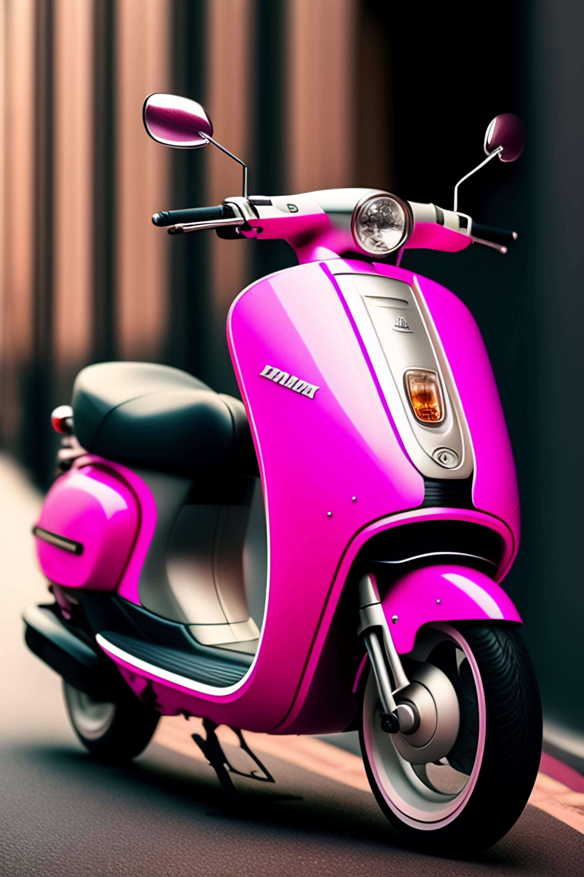 Lexica - A bright pink electric moped designed by Dieter Rams. Modern ...