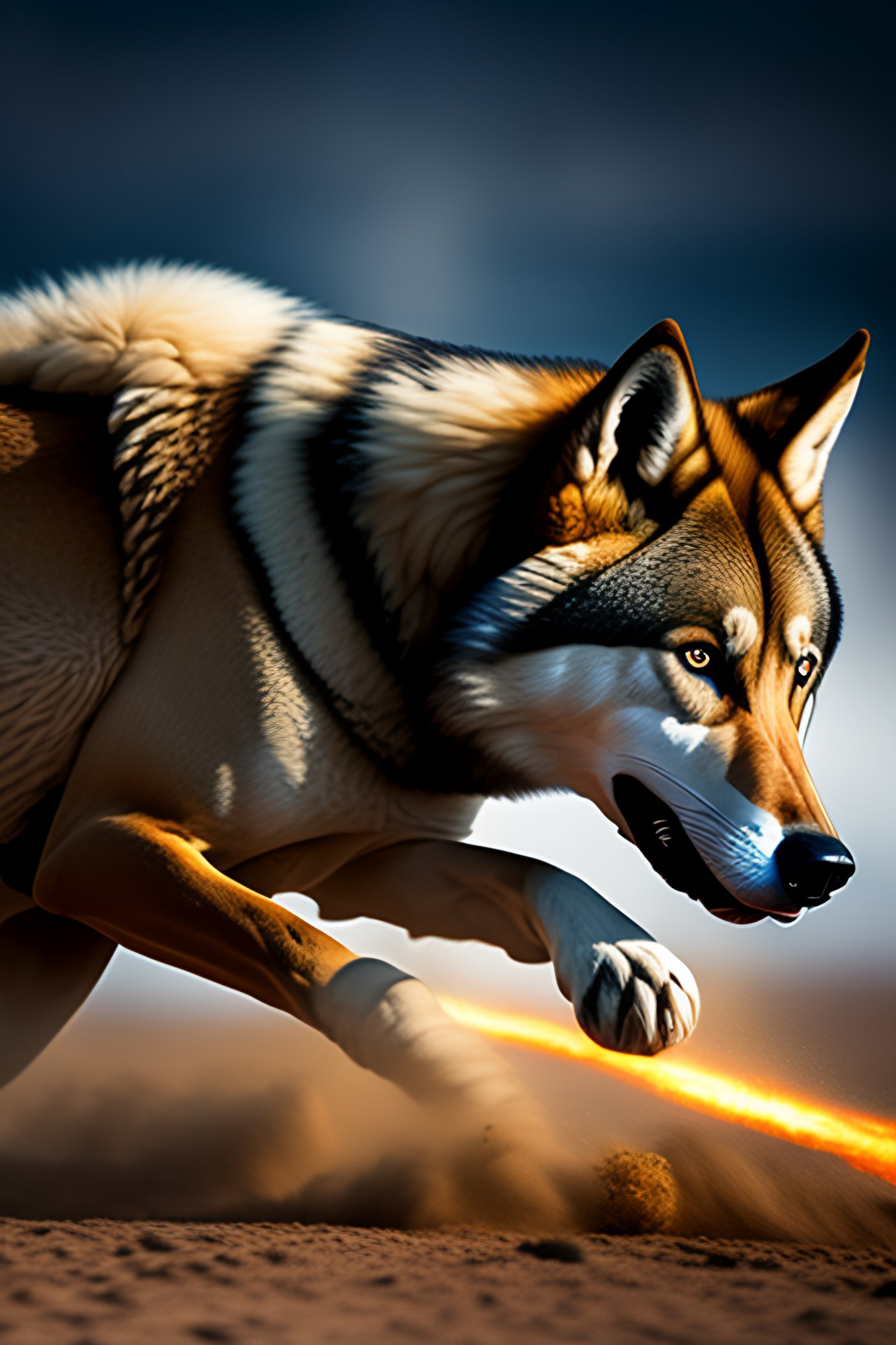 Lexica - Gladiator and wolf fight