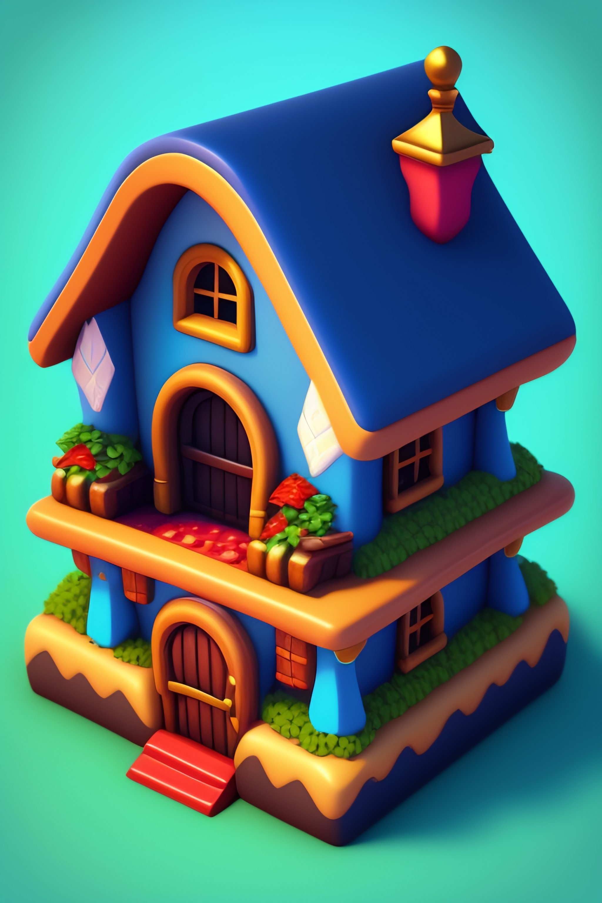 Lexica - 3d stylized game building