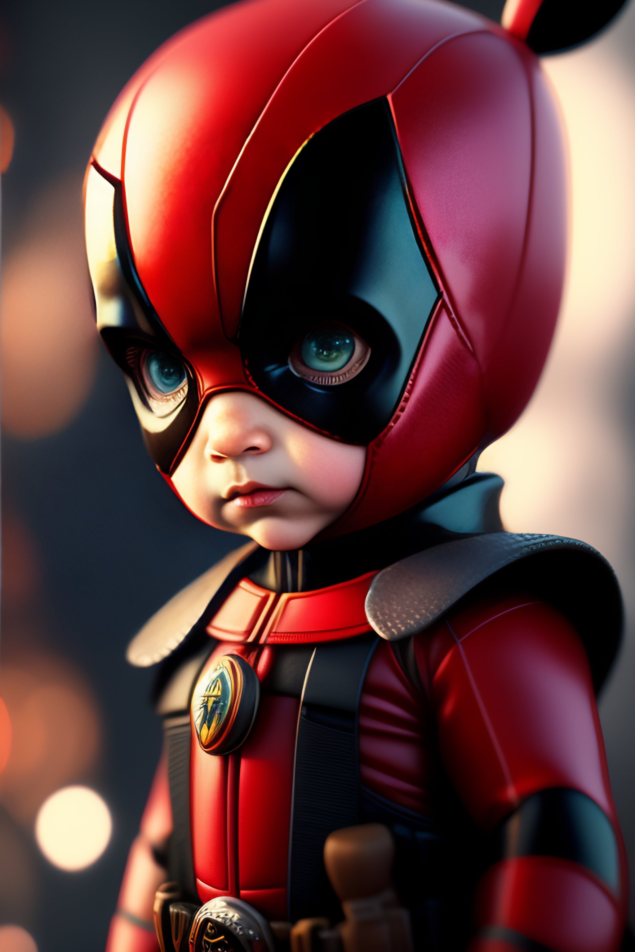 Lexica - Baby deadpool by tim burton, hyper detailed, digital art ...