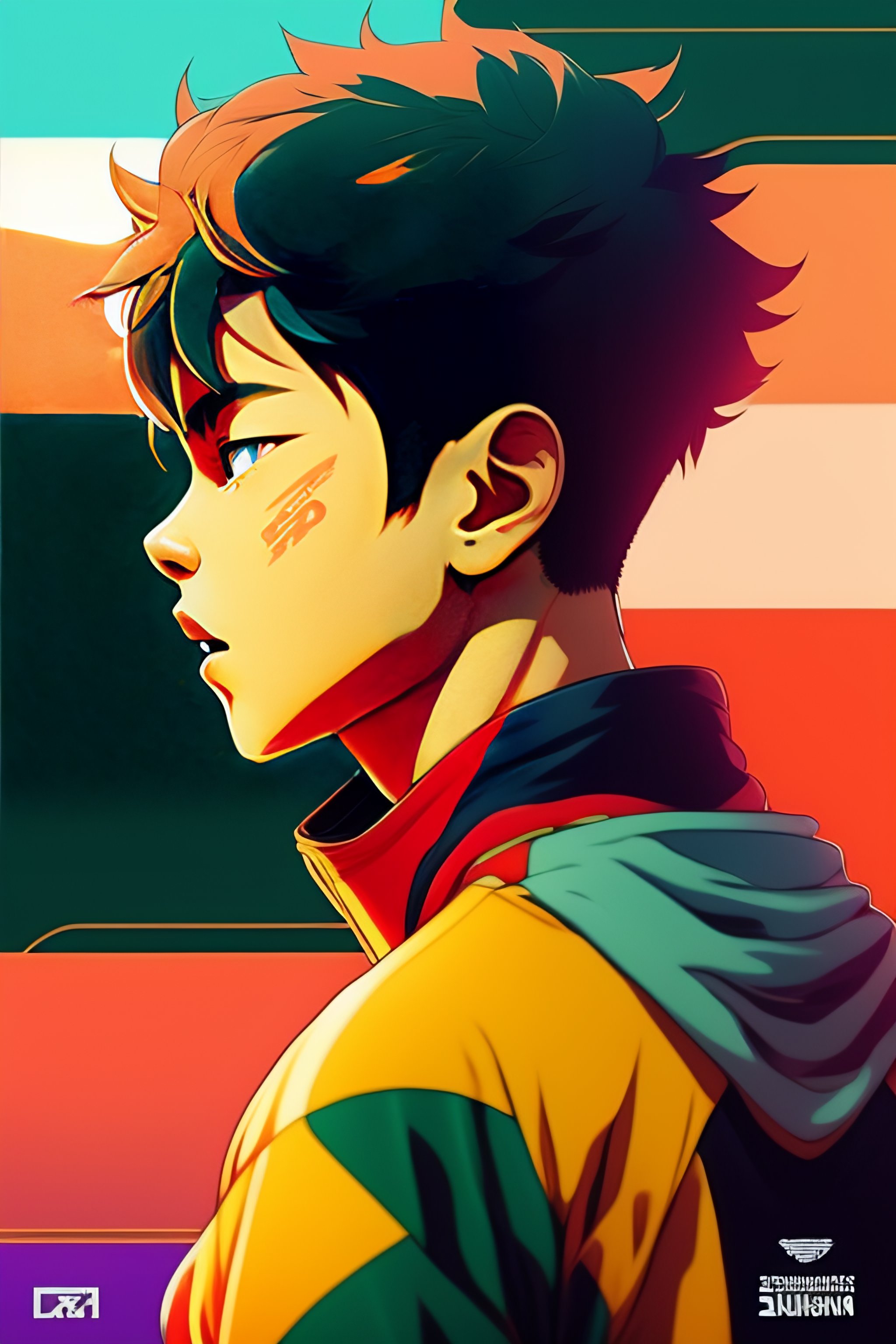 Lexica - Photo of fusion of a Soccer PLAYER, style of laurie greasley ...