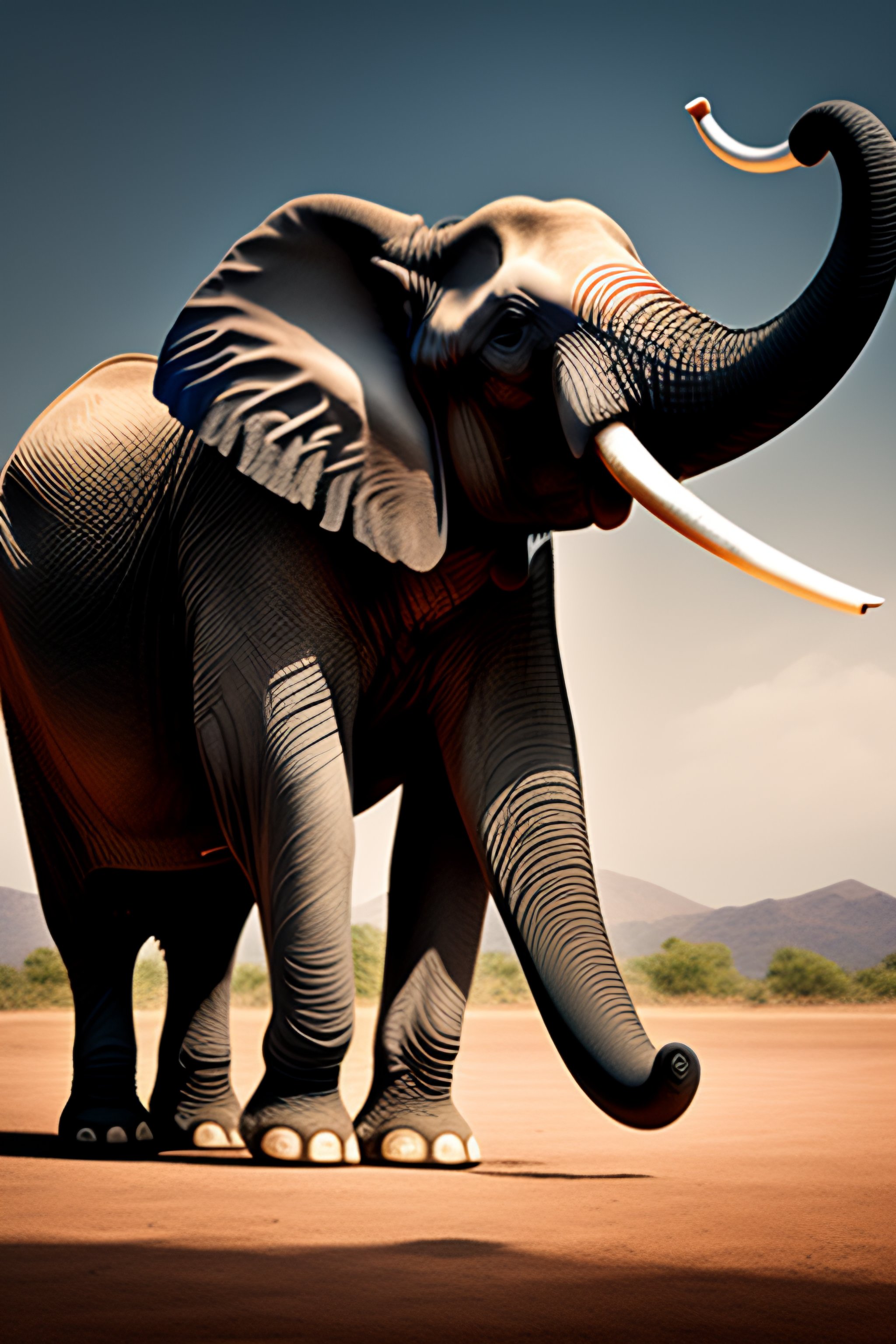 Lexica - An elephant with a dog's head