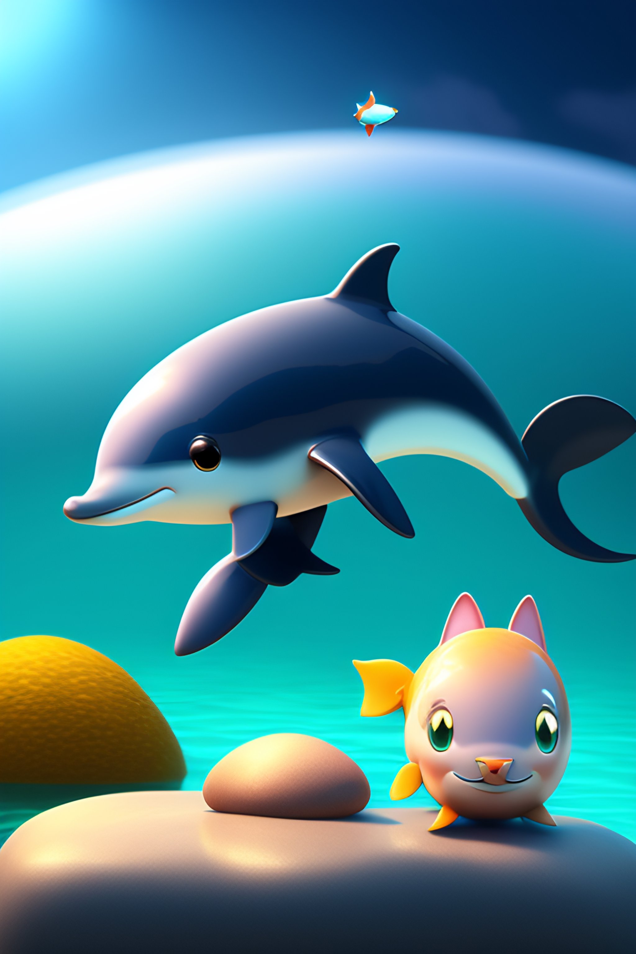 Animated Dolphin Wallpaper