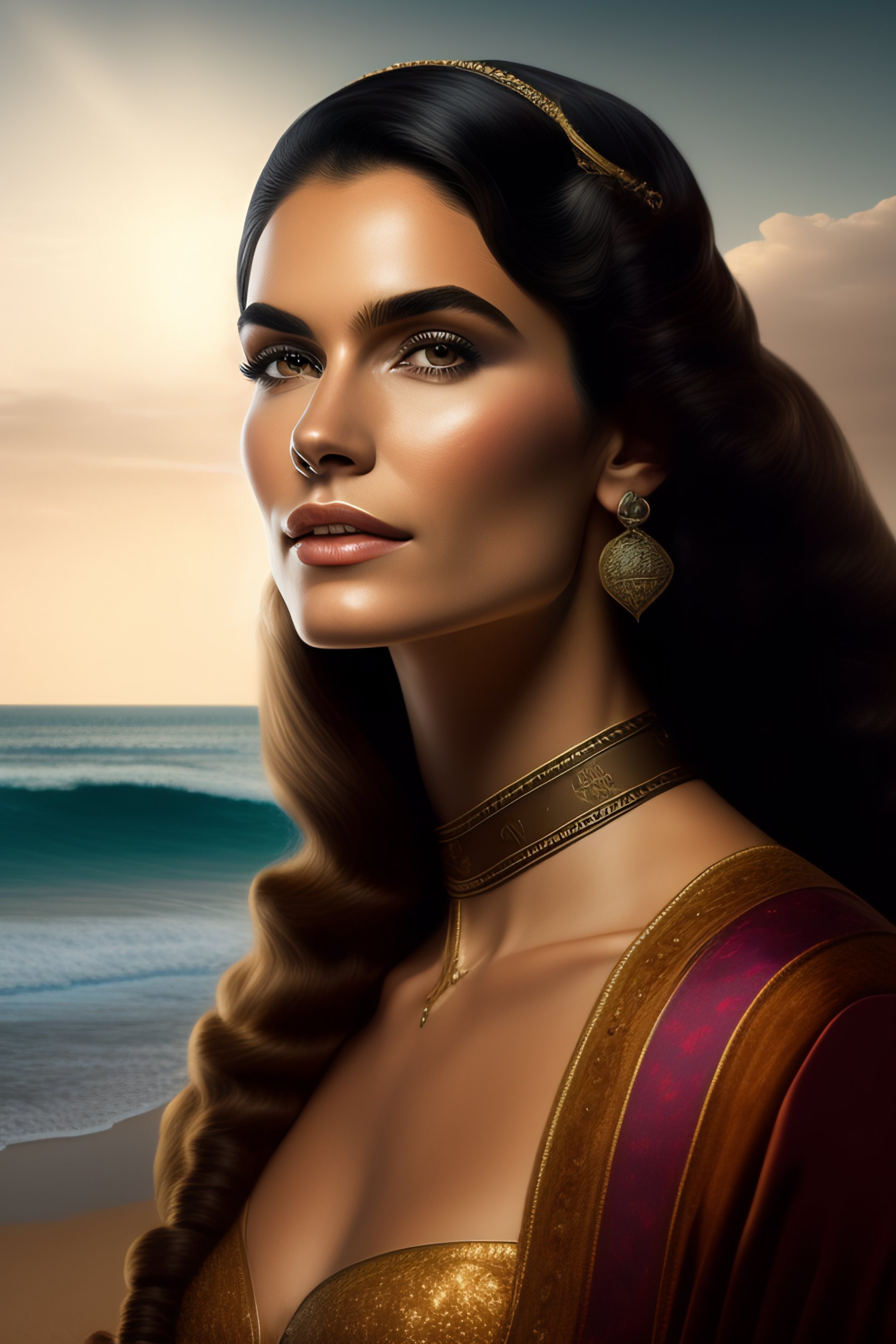 Lexica - Marina Moschen in medieval style, seashore