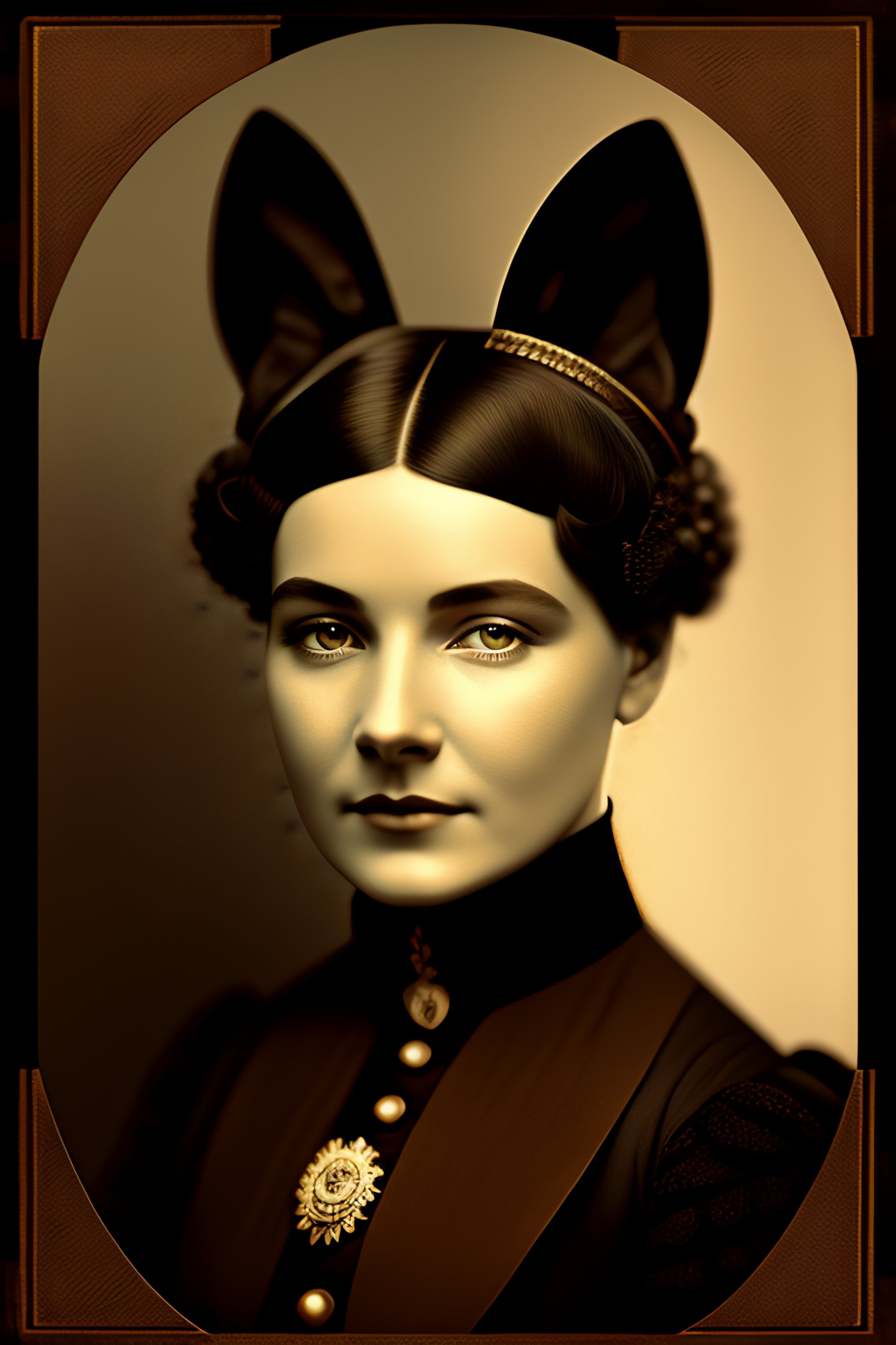 Lexica - Headshot edwardian photograph portrait of anthro ...